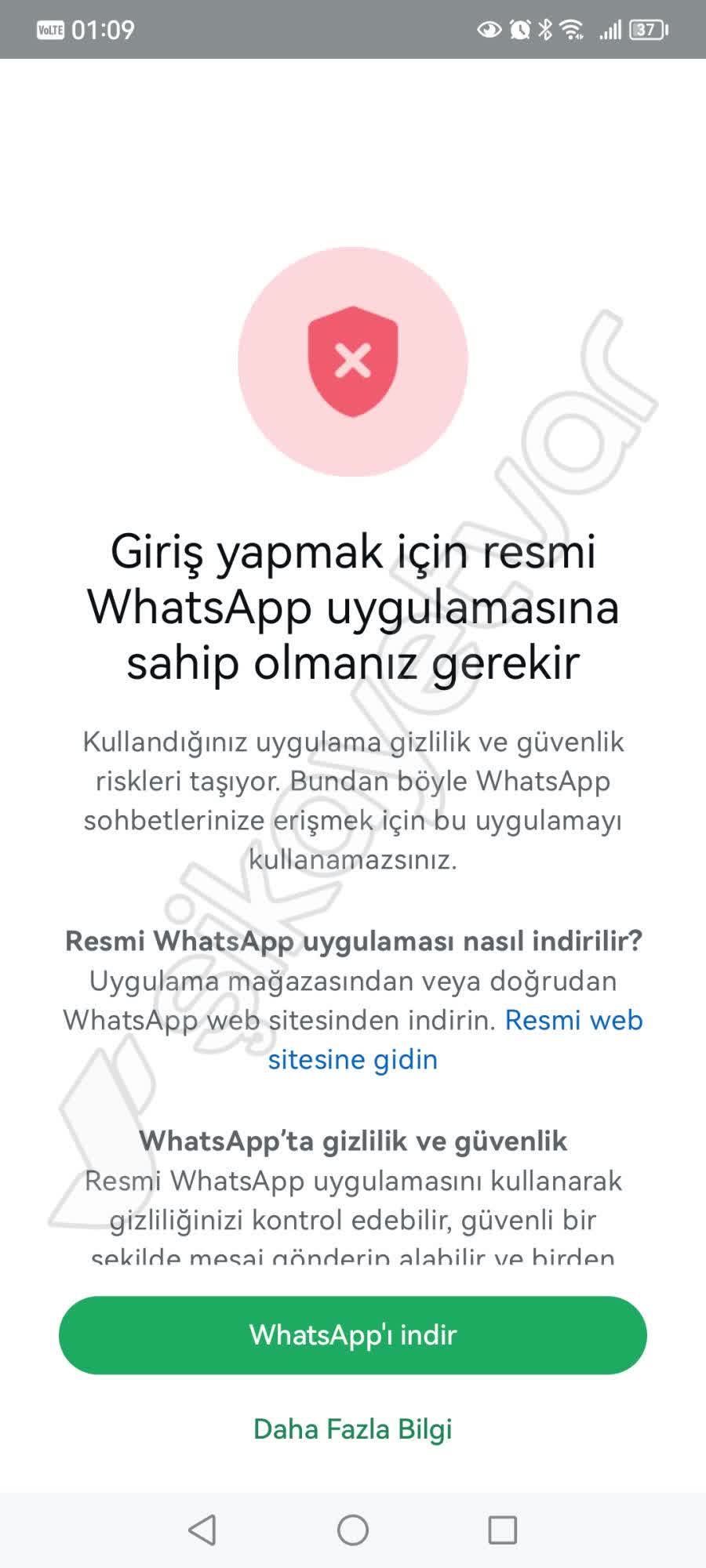 Huawei Güncellemesi Sonrası WhatsApp Erişim Sorunu - Şikayetvar