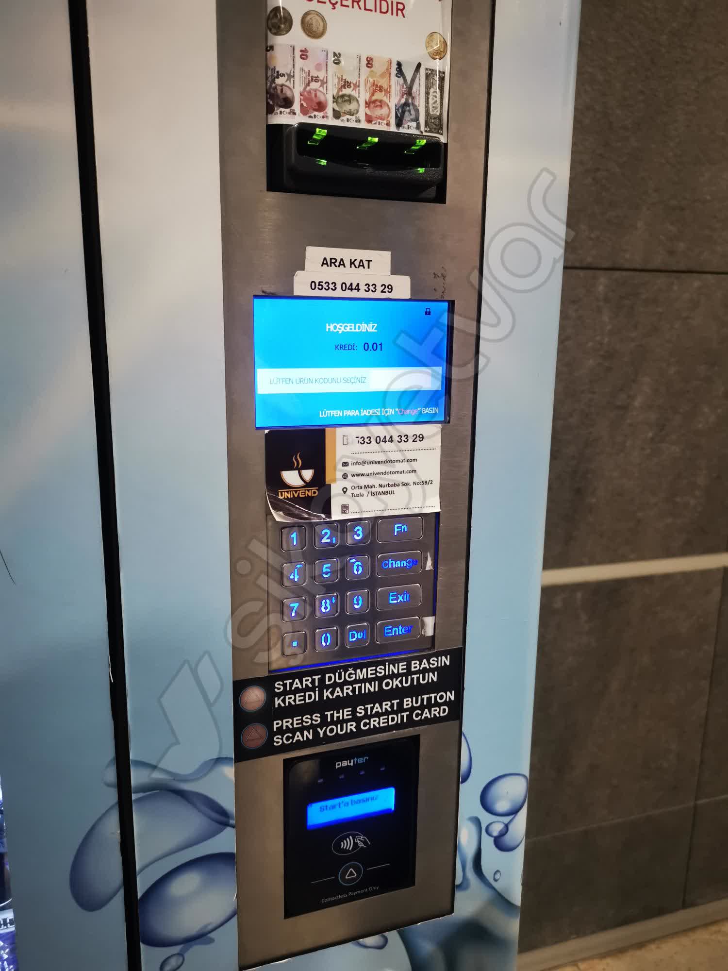 Univend Otomat Otomat Cihazında Para Üstü Sorunu - Şikayetvar