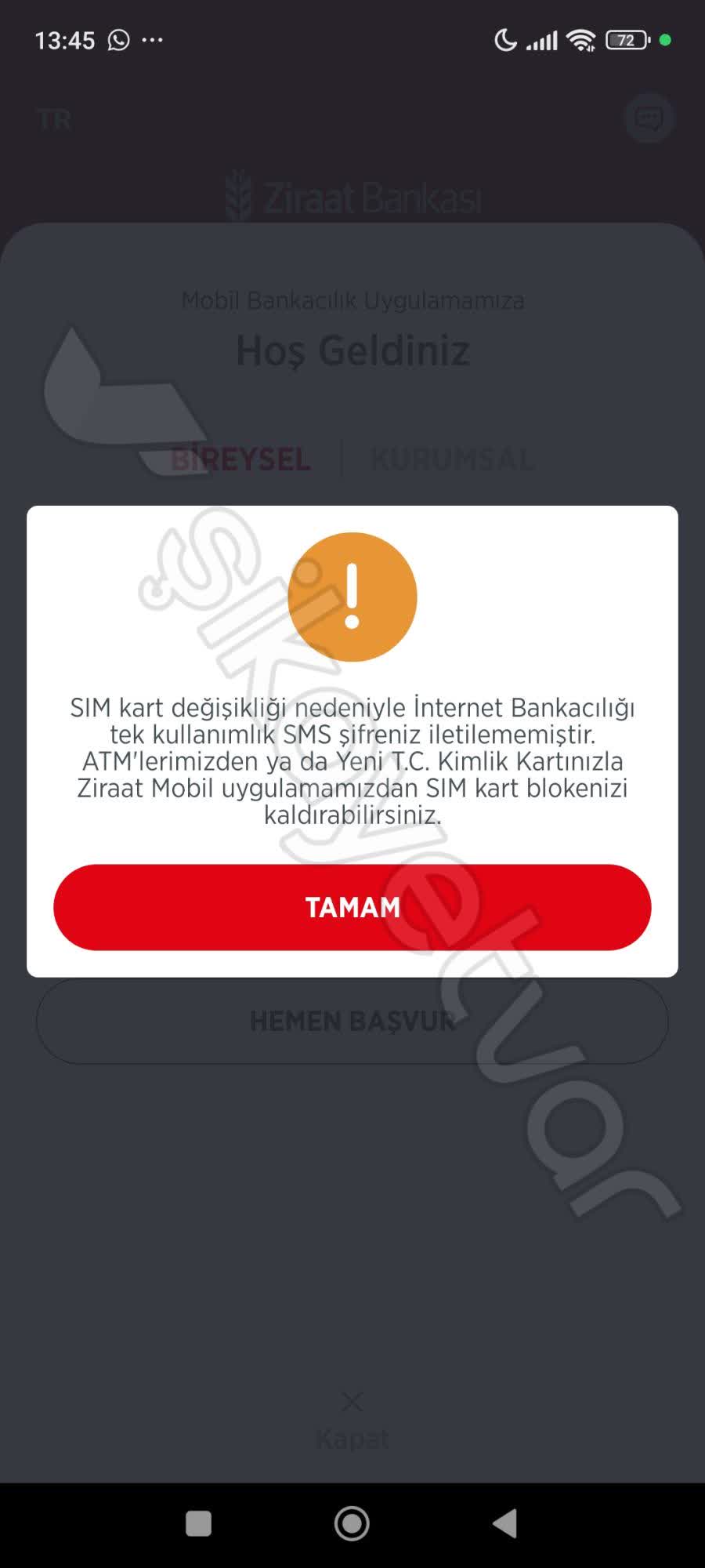 Ziraat Bankası'nda Sim Kart Bloke Sorunu - Şikayetvar