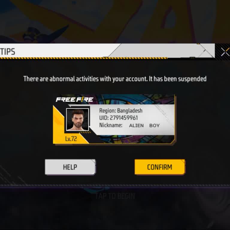 Solicitud de revisión, cuenta suspendida por error en Garena Free Fire ...