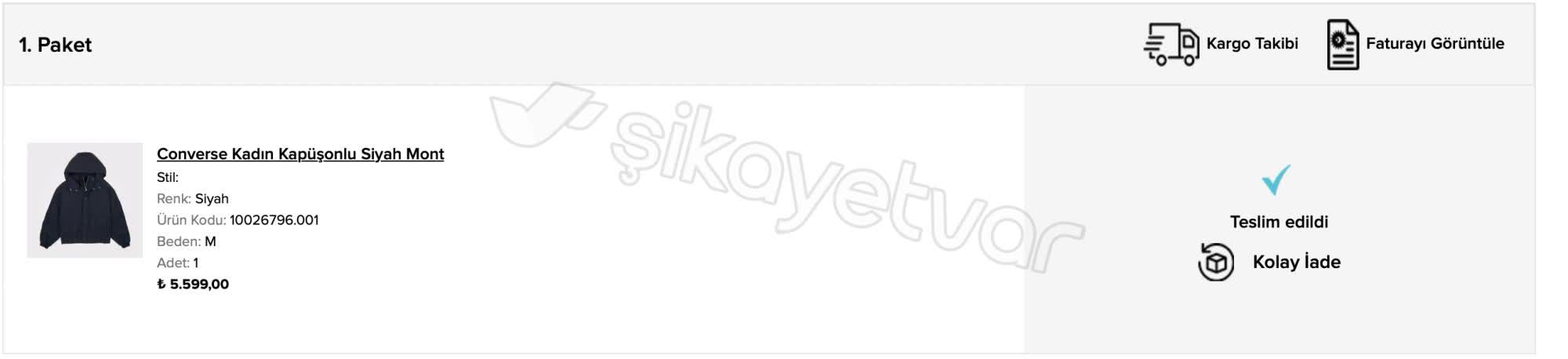 Converse İade İşlemi İçin Sistemsel Sorun - Şikayetvar Converse İade İşlemi İçin Sistemsel Sorun - Şikayetvar