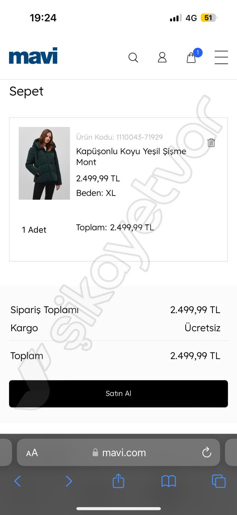 Trendyol Stokta Var Denilen Ürün İptal Edildi, Müşteri Mağdur Edildi - Şikayetvar