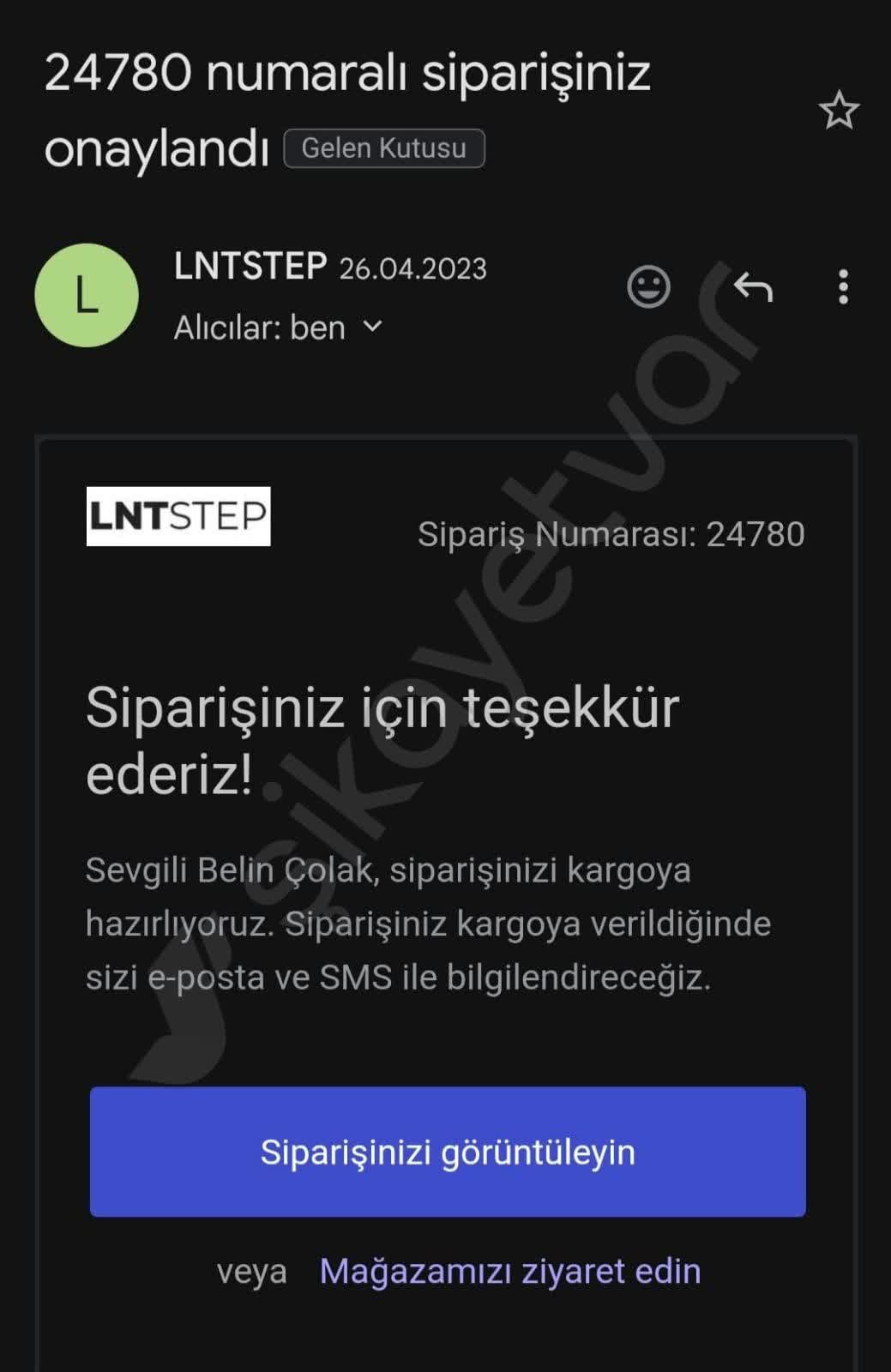 LNT Step Yanlış Gönderilen Ayakkabı Ve İletişim Sorunu - Şikayetvar