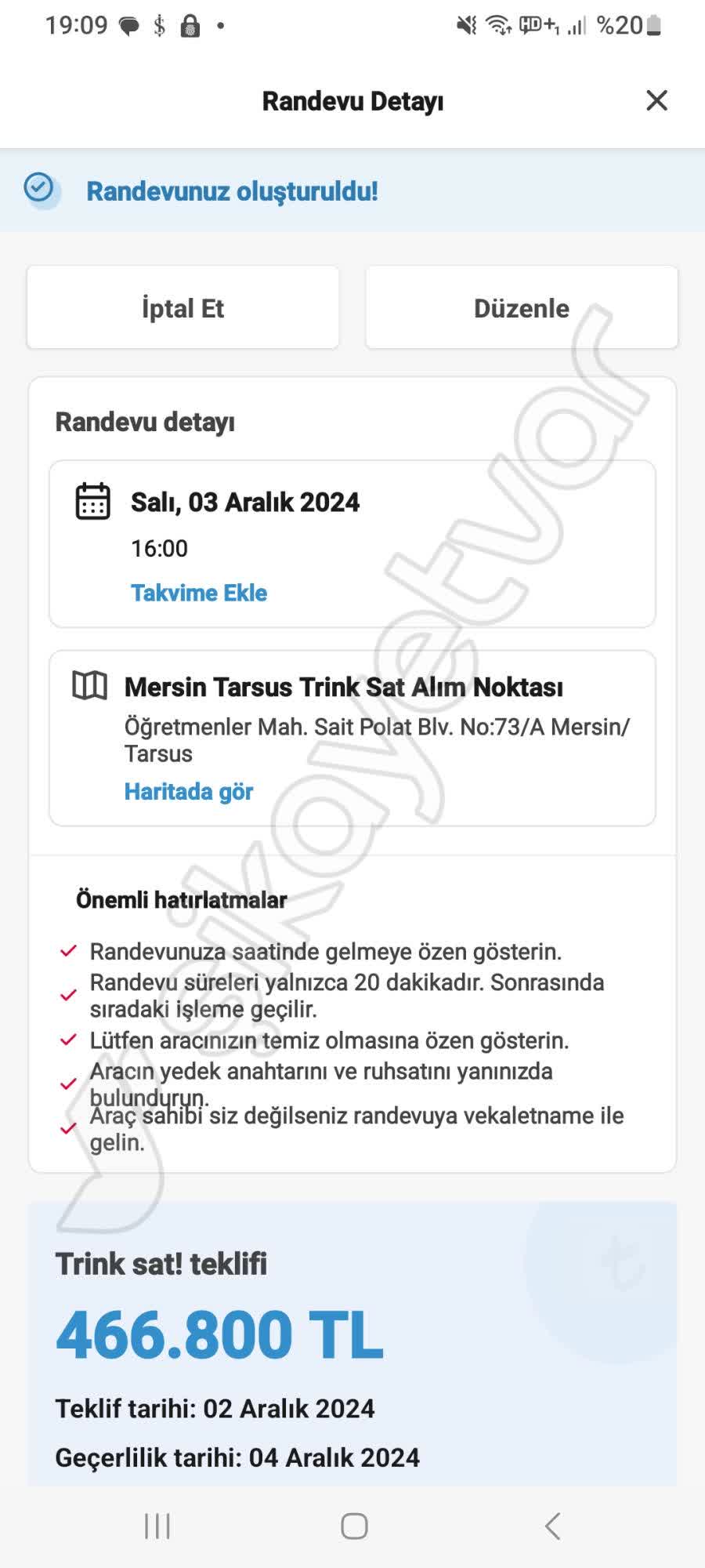 arabam.com Trink Sat Hizmetinde Hayal Kırıklığı - Şikayetvar