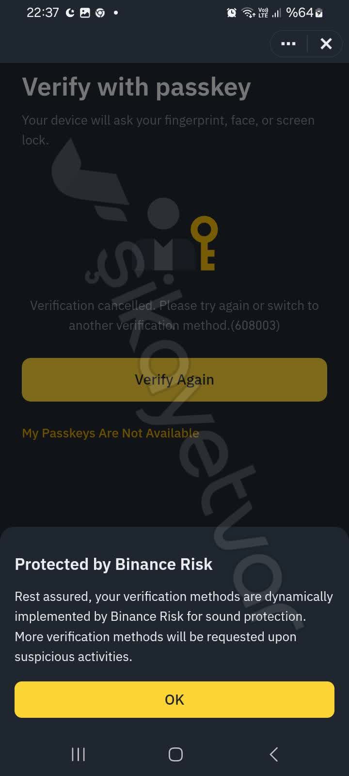 Binance How Can I Fix Binance Global ''Verify Again'' Error - Xolvie