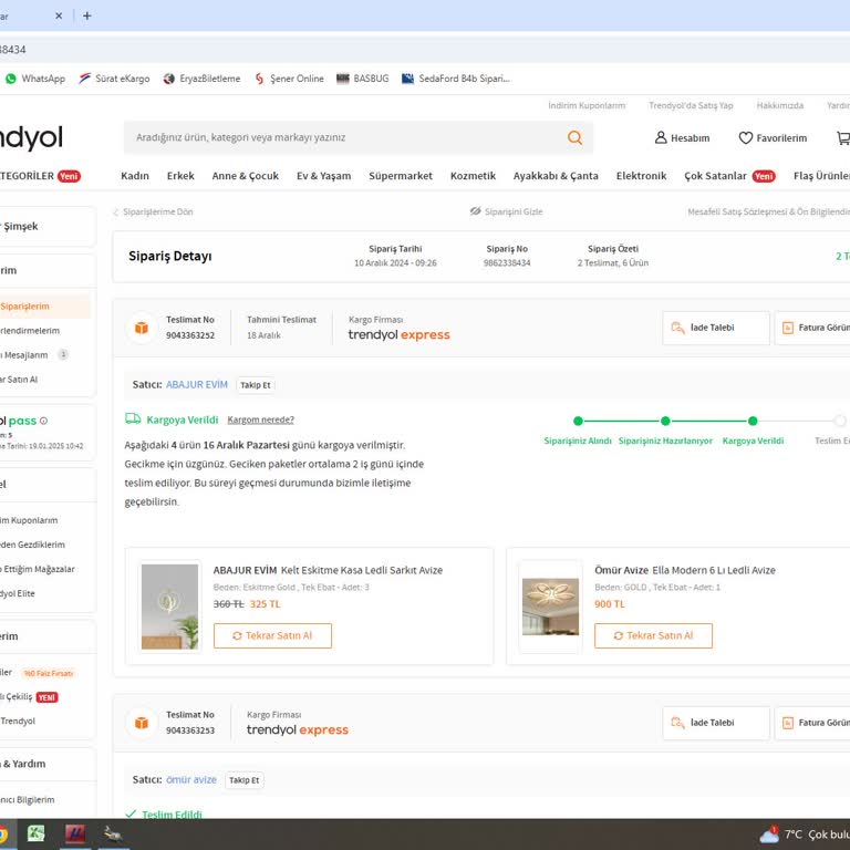 Trendyol'dan Sipariş Edilen Ayakkabının Teslim Edilmemesi Ve Stok ...