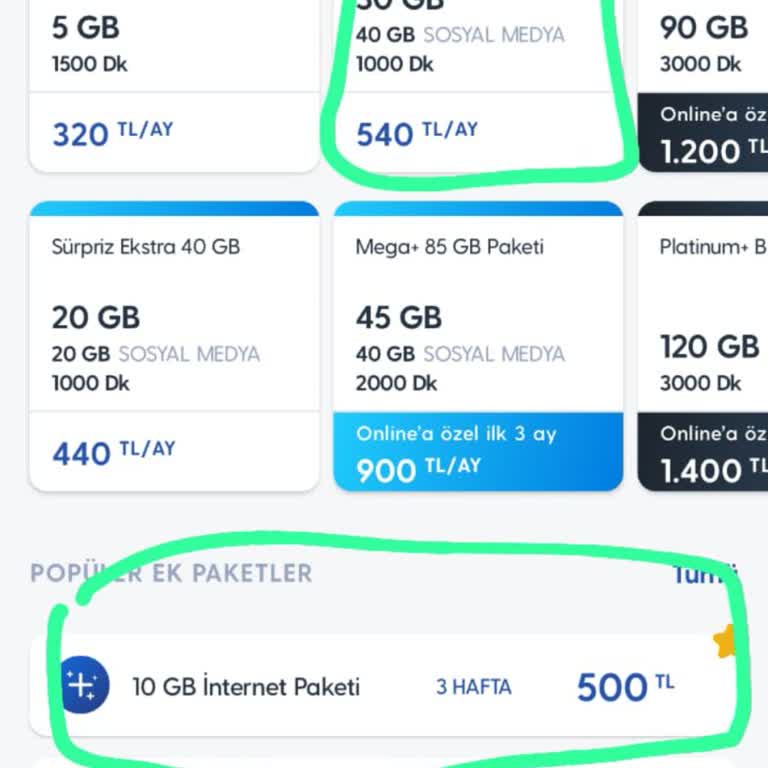 Turkcell Ek İnternet Paketleri ve Faturalı Şikayetleri - Şikayetvar