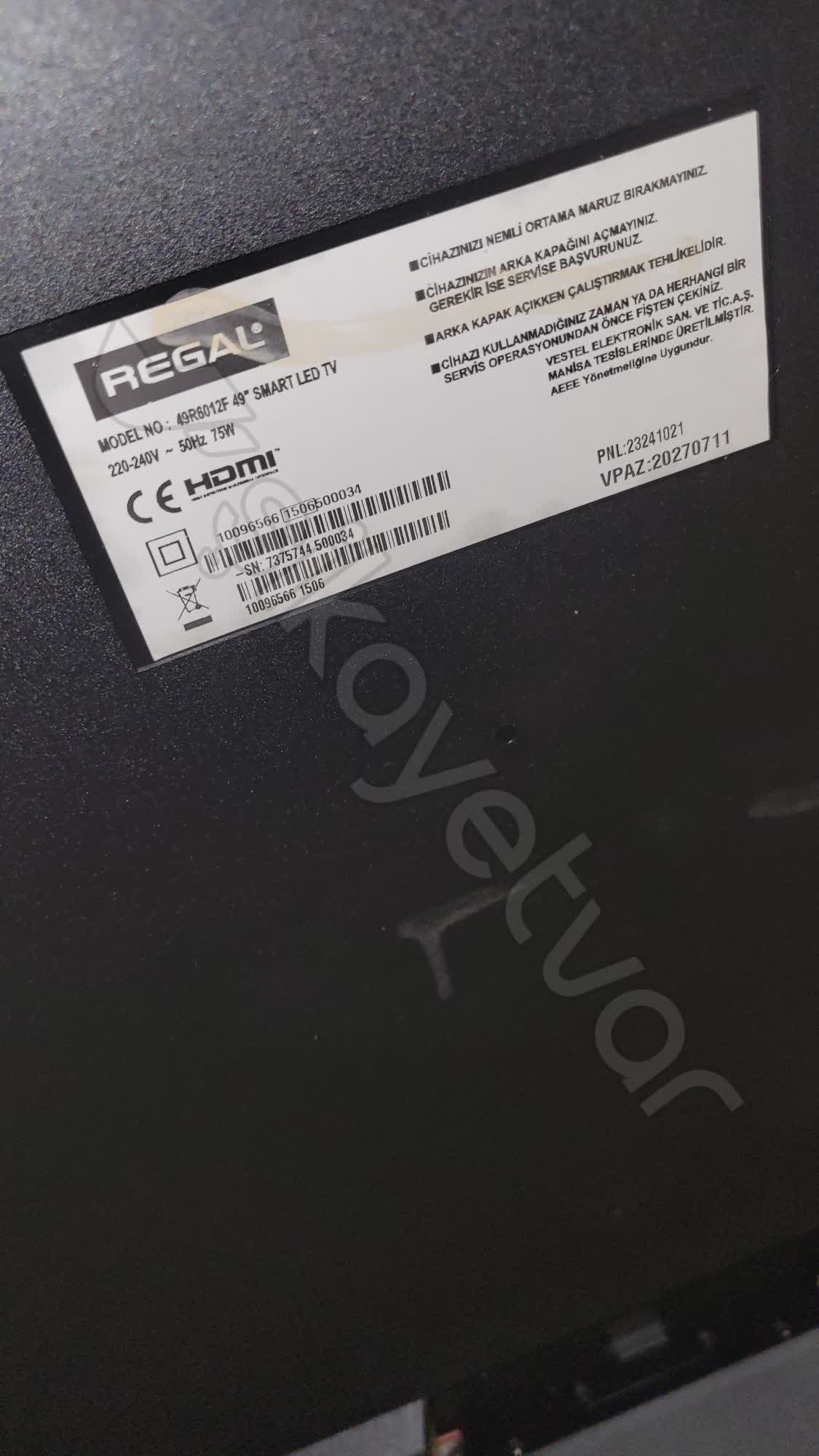 Regal Smart TV'de Video Oynatma Sorunu - Şikayetvar