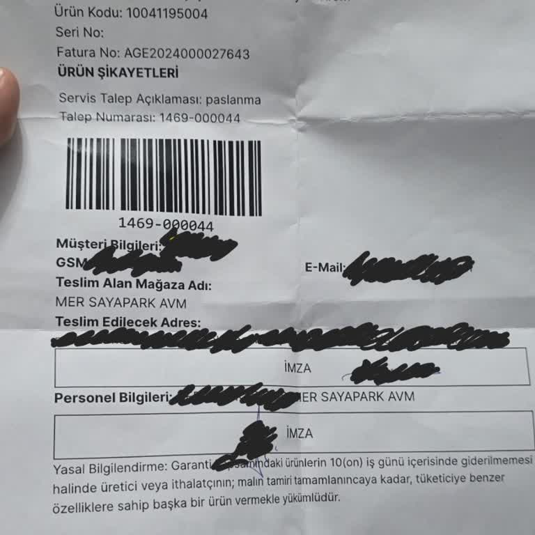 English Home Tamir Edilmeden Geri Gönderilen Çaycı Ve Eksik Parçalar ...