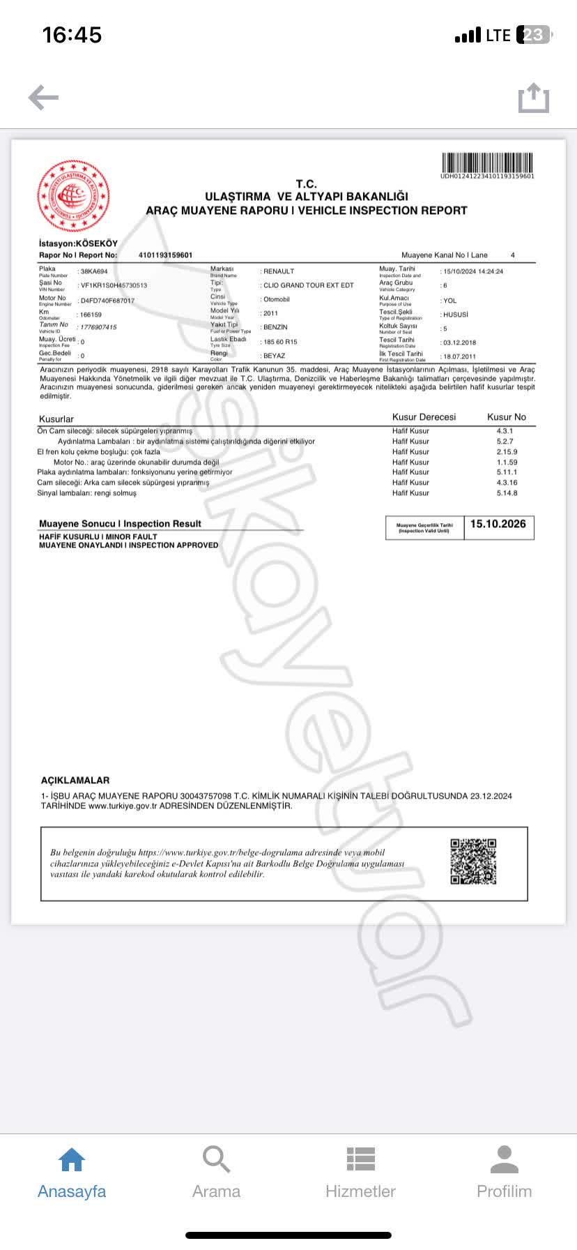 TÜVTÜRK Araç Kilometre Hatası: Yanlış Kayıt Mağduriyeti - Şikayetvar