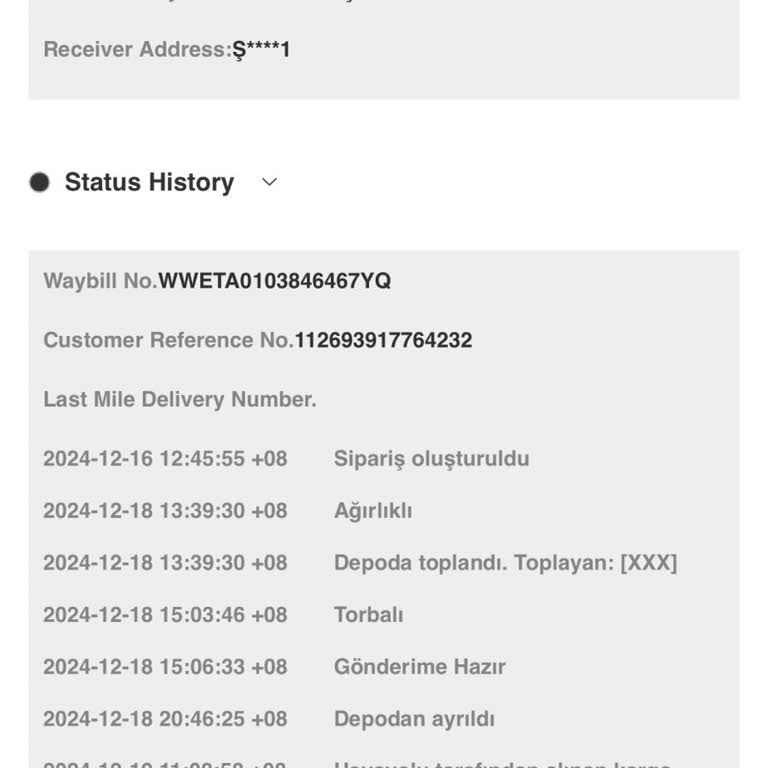 We World Express Yurt Dışı Kargo Takip Sorunu - Şikayetvar