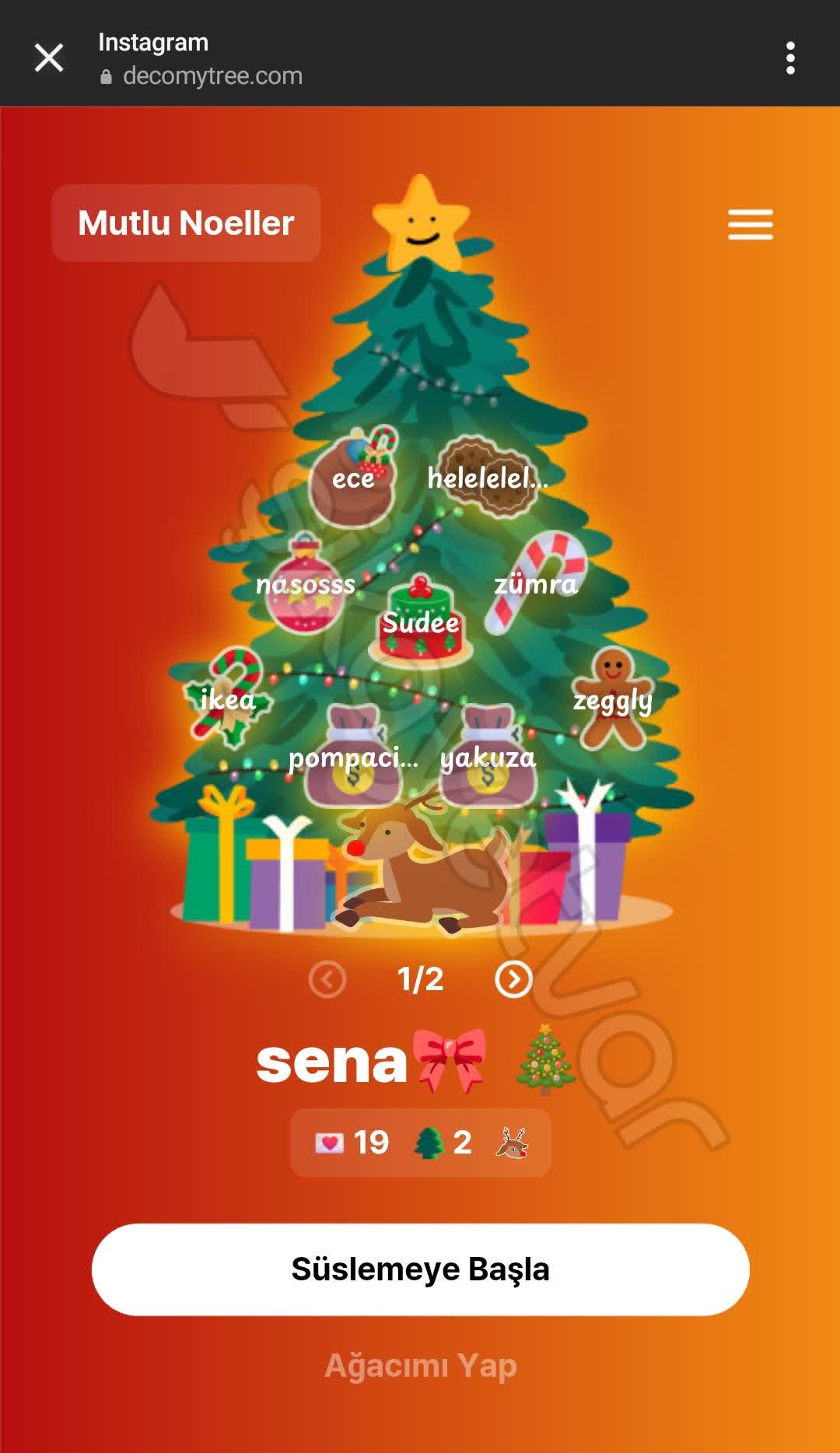 Deco My Tree Yanlış Kullanıcıya Ait Ağaç Sorunu - Şikayetvar