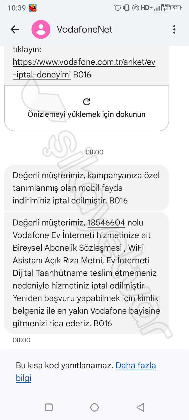 Vodafone Net Vodafone Ev İnterneti Mağduriyeti - Şikayetvar