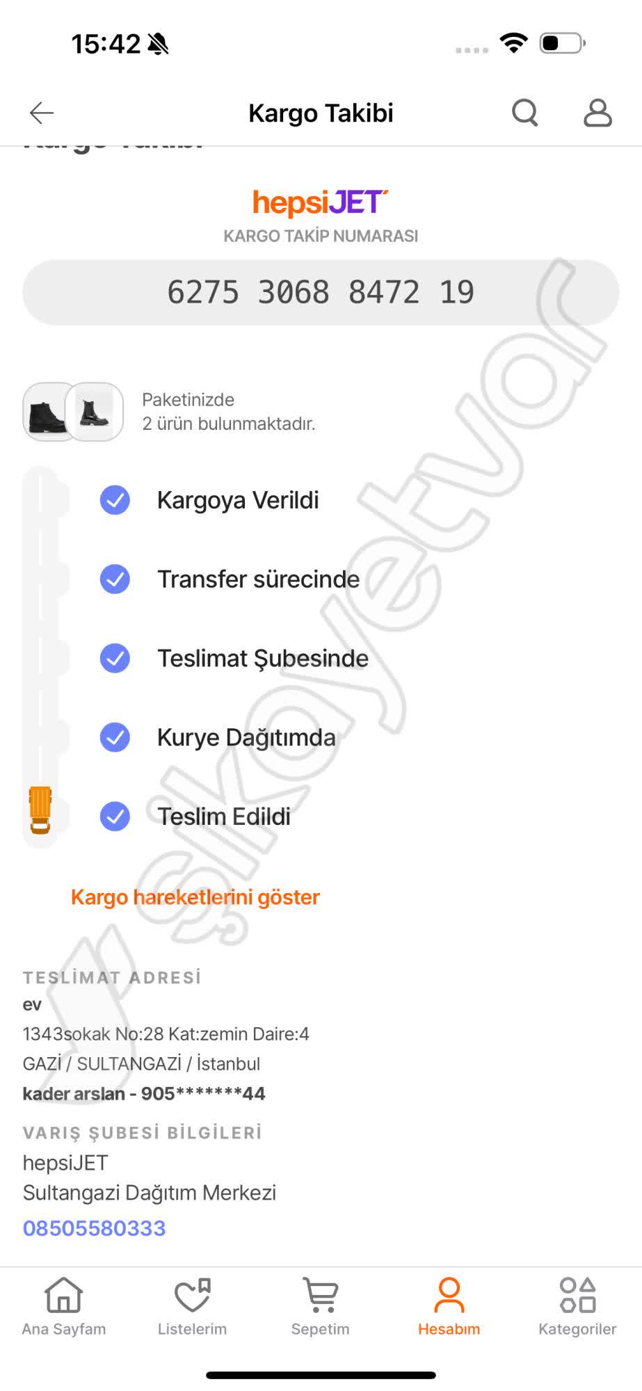 Hepsiburada Teslim Edilmeyen Ürün Ve Müşteri Hizmetleri Sorunu - Şikayetvar