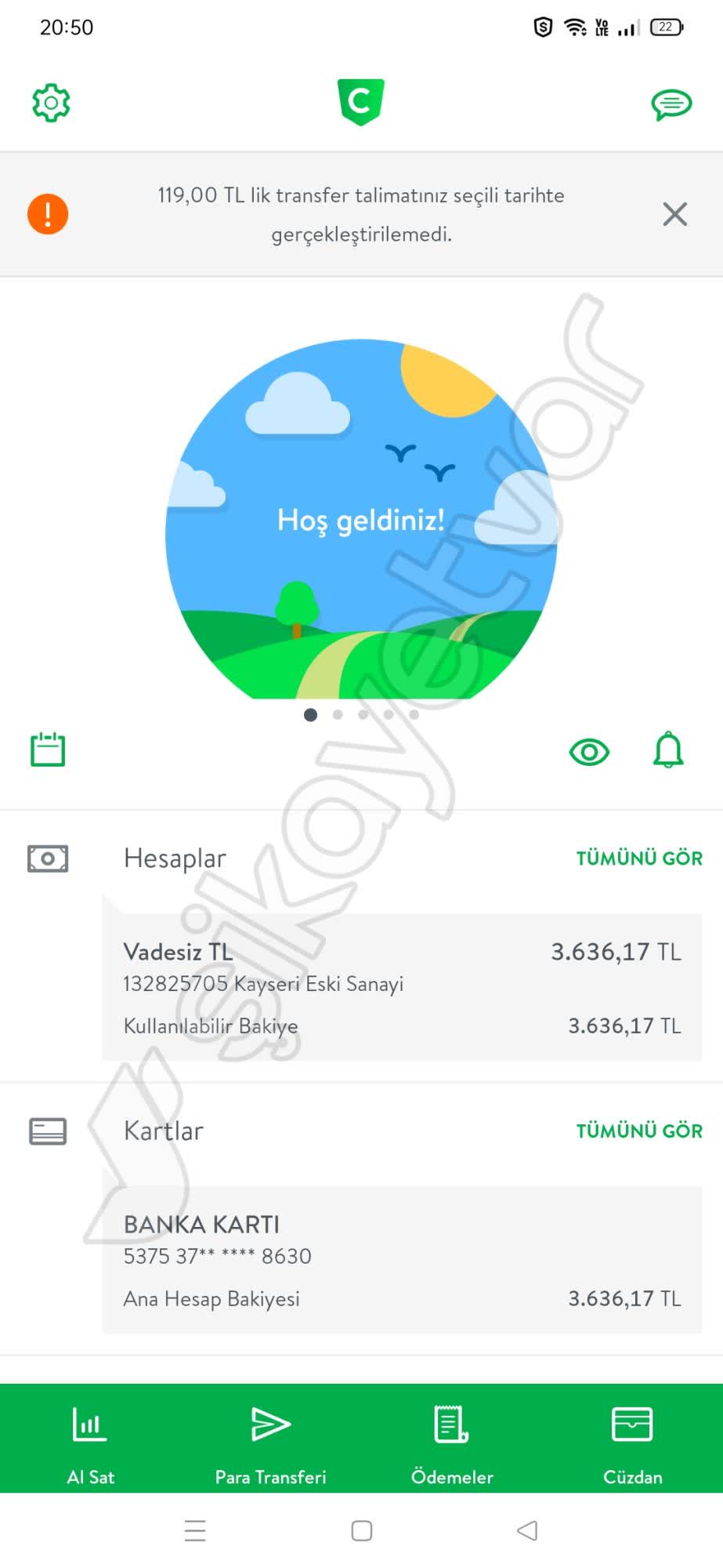TEB Sürekli Tekrarlayan Transfer Uyarısı Sorunu - Şikayetvar