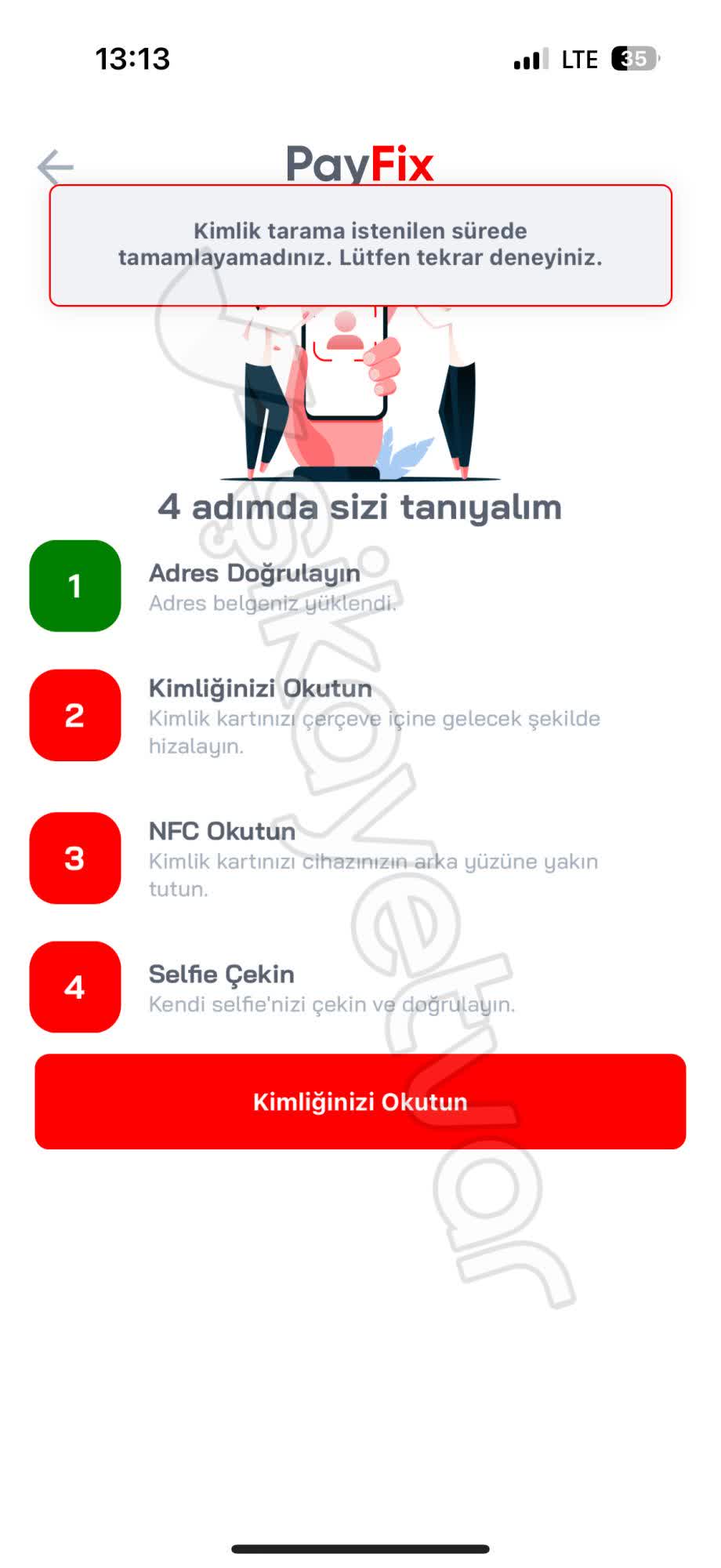 Payfix Uygulamasının Kimlik Doğrulama Sorunu - Şikayetvar