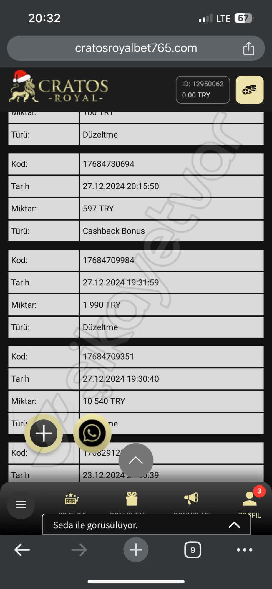 Cratos Royal Bet Yanlış Çekim İşlemi Ve Kural Hatası - Şikayetvar