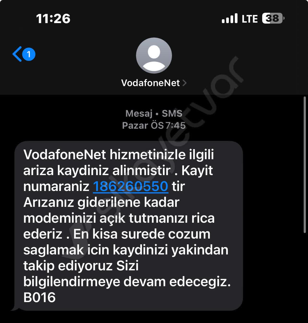 Vodafone Net Vodafone Ev İnterneti Bağlantı Sorunu - Şikayetvar