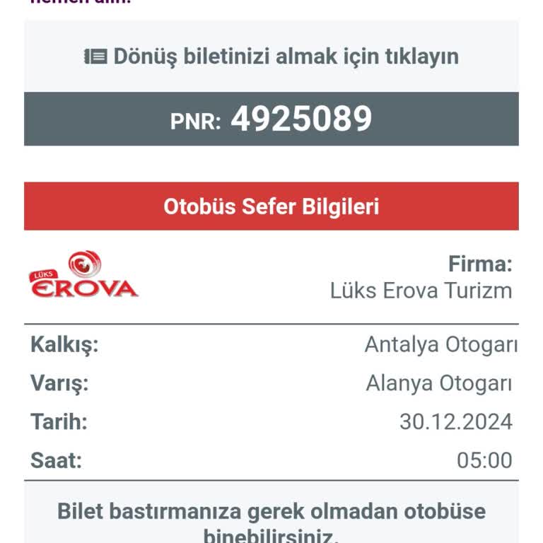 Lüks Erova Turizm Güvenlik Sorunu: Isparta-Ankara Otobüsünde Sarhoş ...