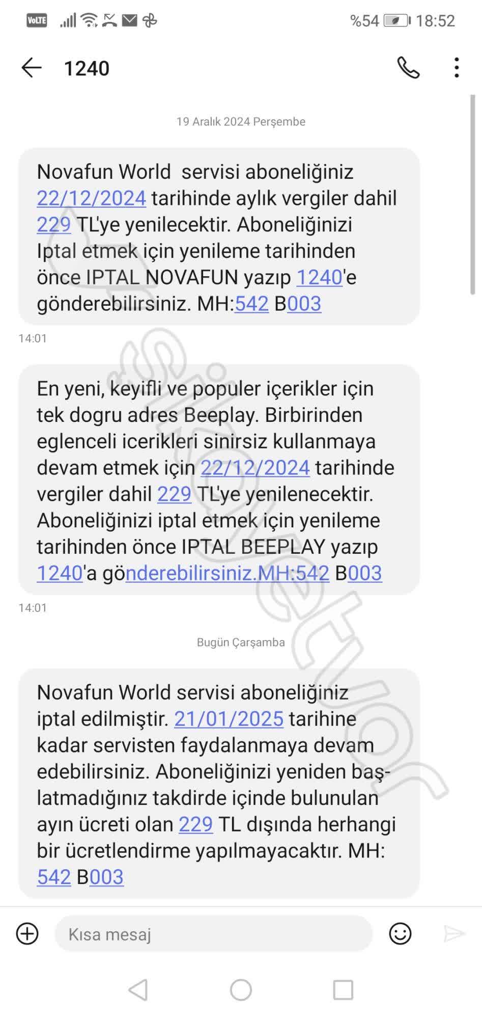 Vodafone Bilgim Dışında Yapılan Abonelikler Ve Yüksek Fatura Şoku - Şikayetvar