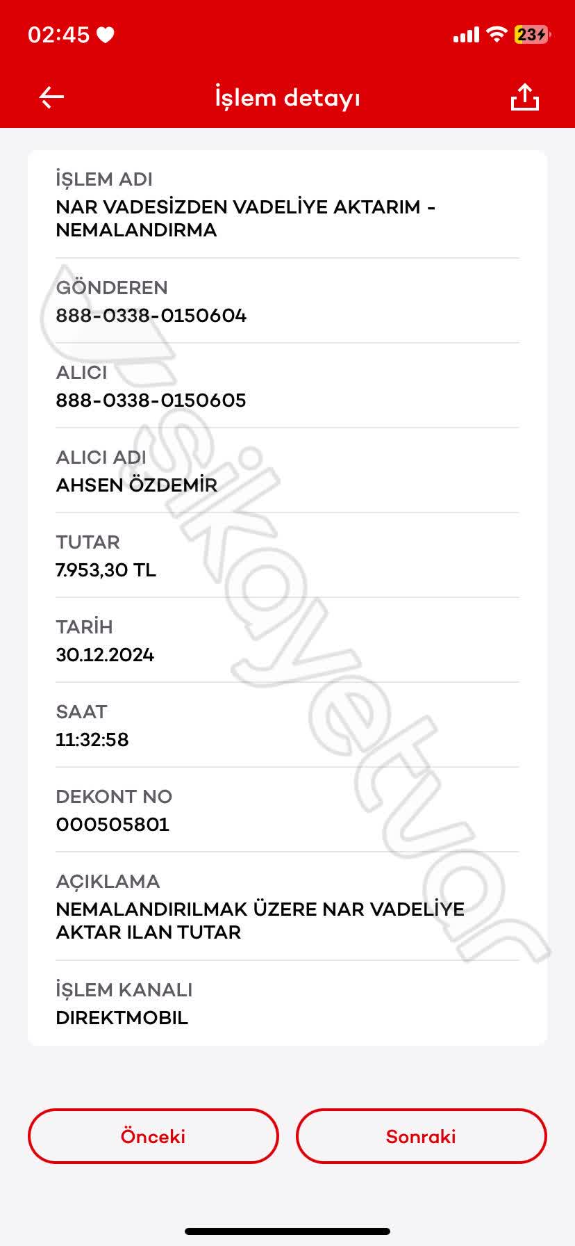 Akbank Onaysız Vadeli Hesap Açılması Ve Para Aktarımı - Şikayetvar