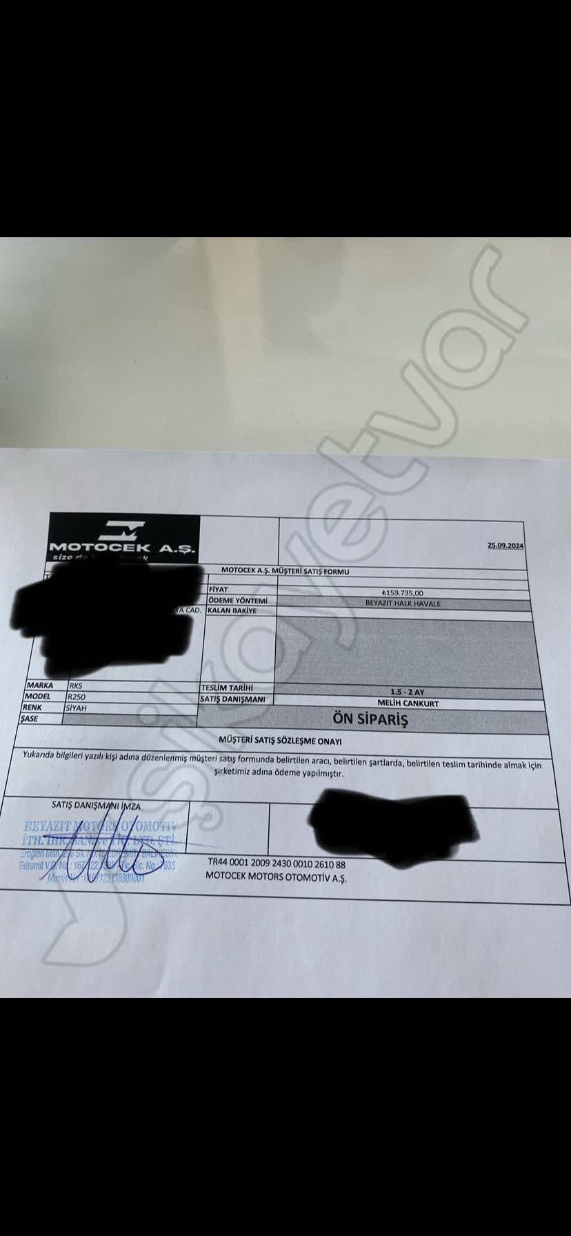 RKS Motor RKS R250 Motor Teslimatında Yaşanan Gecikme Ve İletişim ...