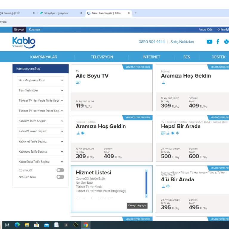 Kablo TV Eksik Kurulum Ve İlgisiz Müşteri Hizmeti - Şikayetvar