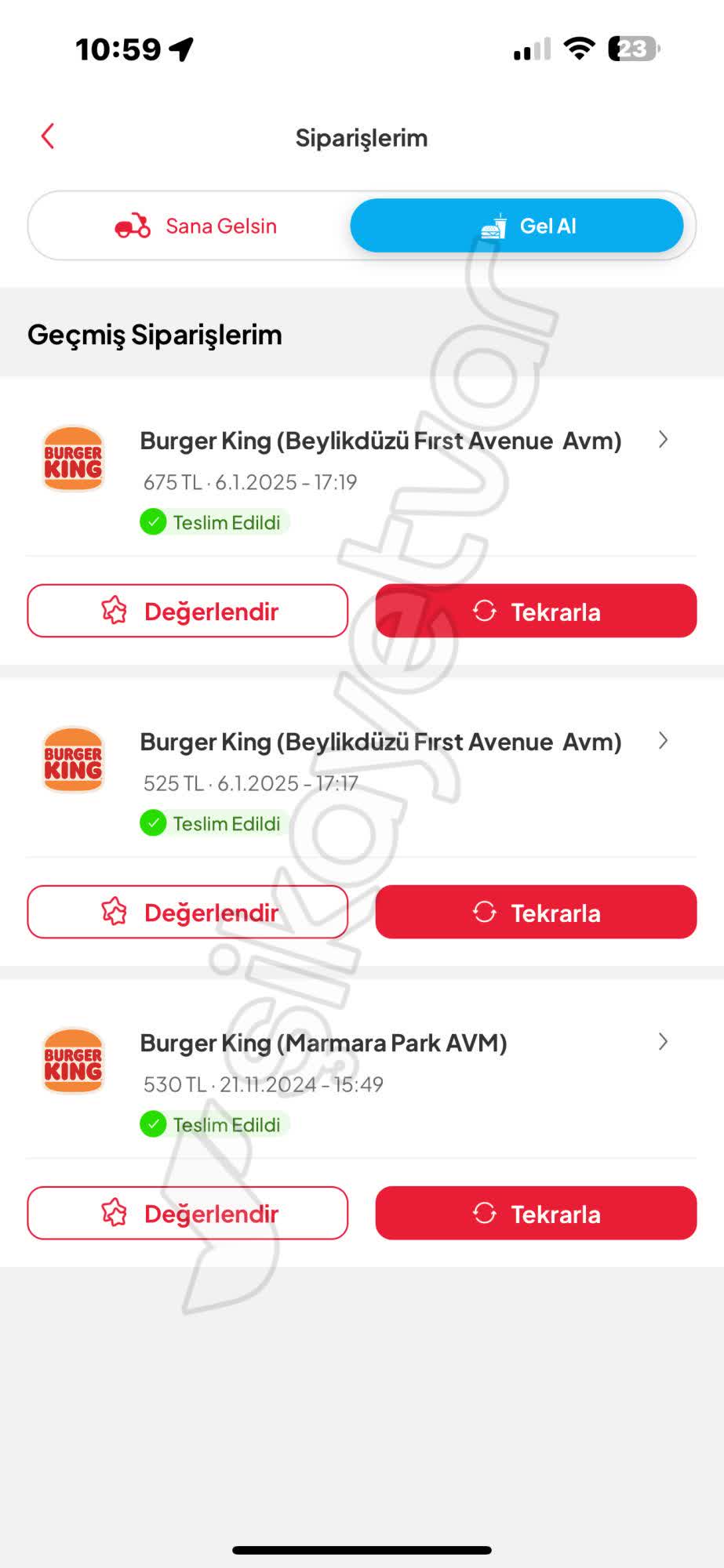 Burger King First Avenue AVM'de Sürekli Hayal Kırıklığı - Şikayetvar