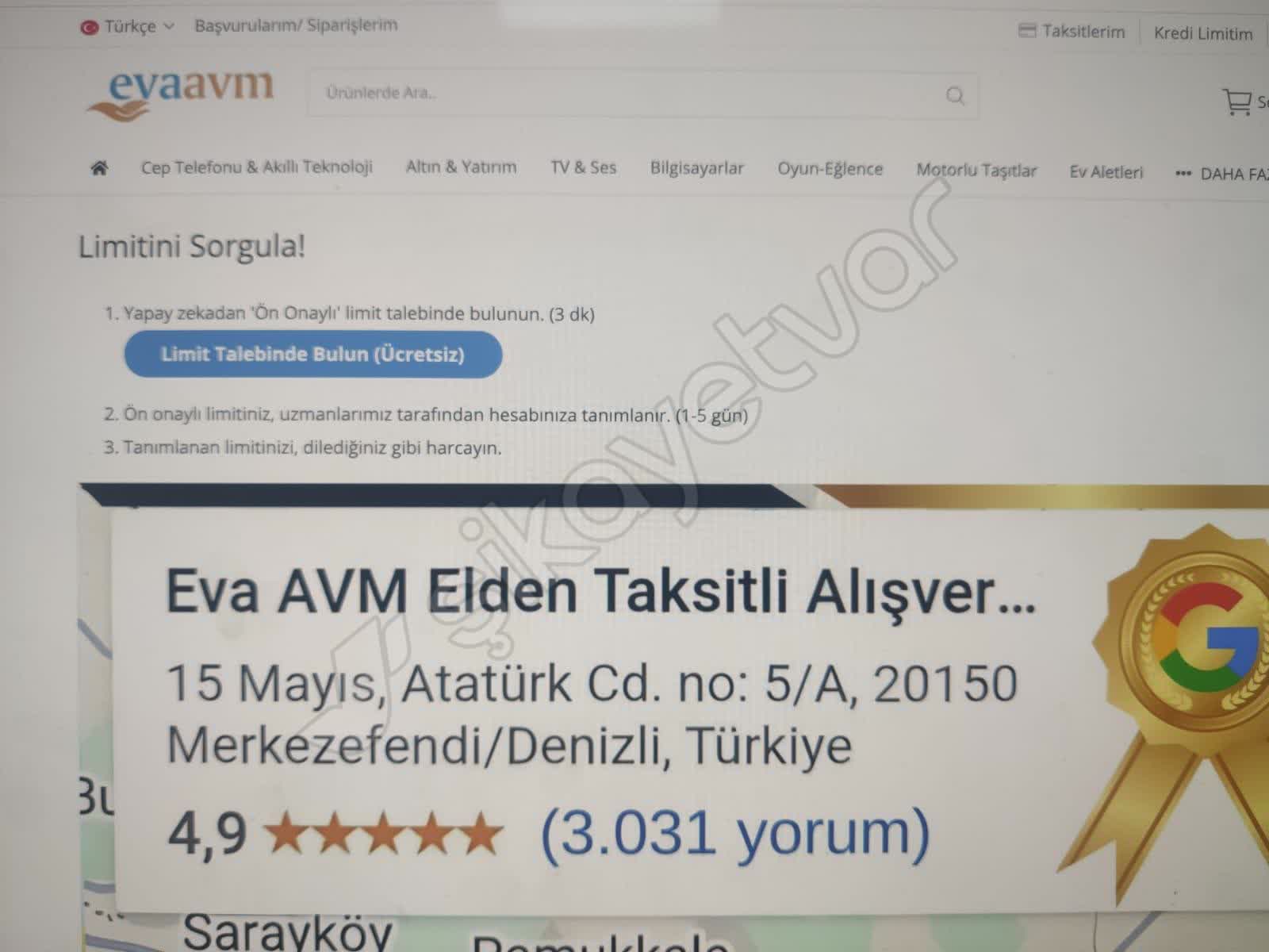 Eva AVM'de Kredi Başvuru Süreci Sorunu - Şikayetvar