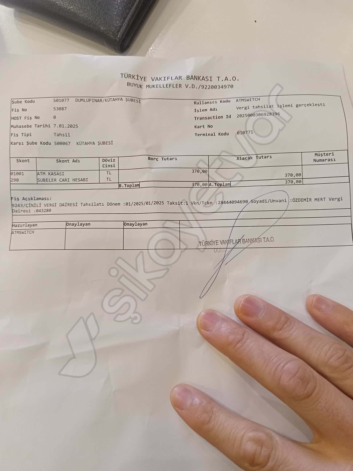 VakıfBank Kimlik Yenileme Ücreti Ödeme Sorunu: Banka Ve Nüfus Müdürlüğü ...