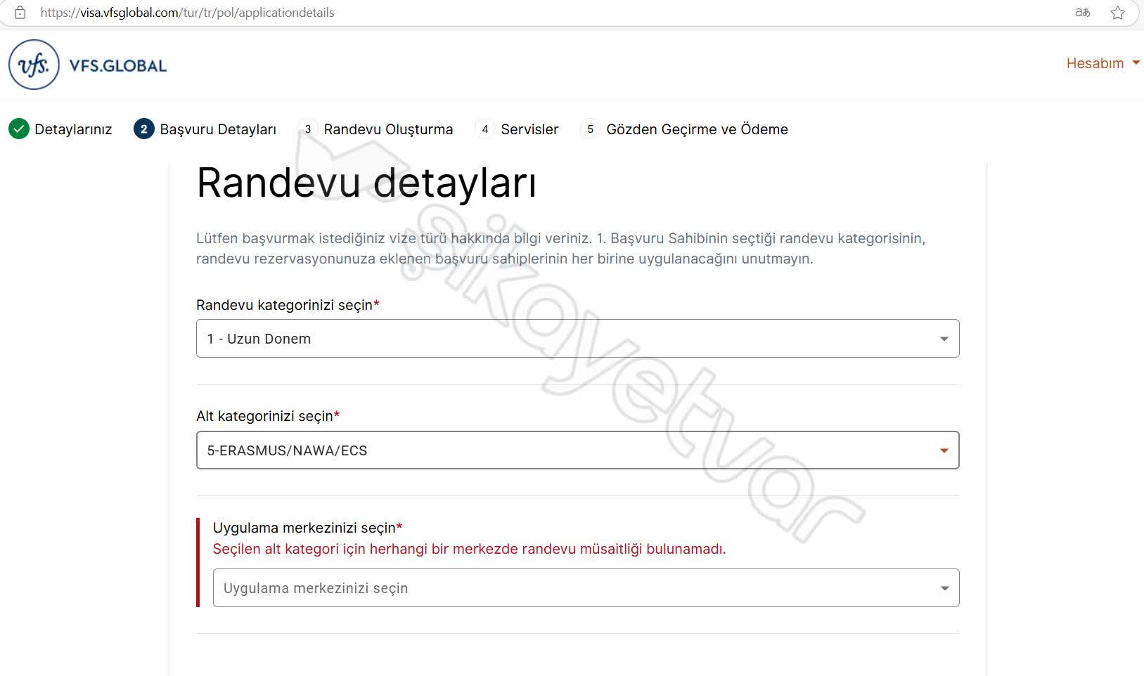 VFS Global'ın Randevu Sorunu: Erasmus Hayallerimiz Tehlikede - Şikayetvar