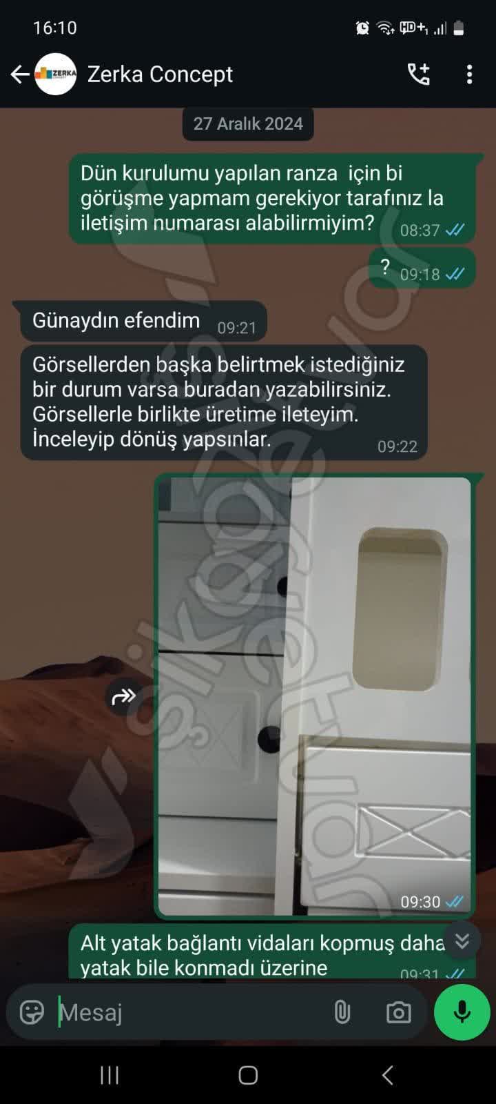 Zerka Concept Koçtaş'tan Aldığımız Ranza Sorunları Ve İletişim Krizi ...