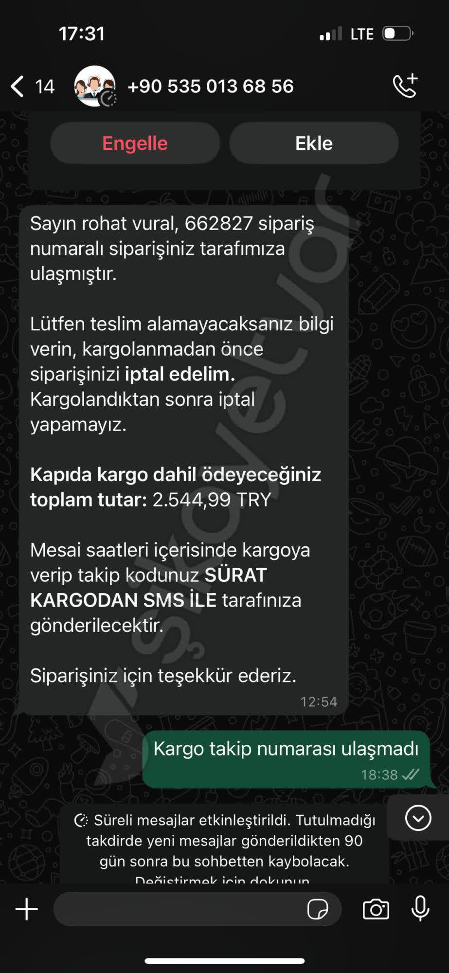 BuharKeyf Stokta Var Denilen Ürünler Ve Kargolama Sorunları - Şikayetvar