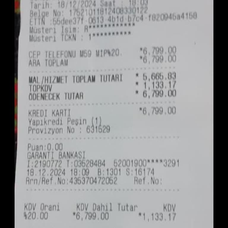 Mipo A101'den Aldığım Telefonun İade Sorunu - Şikayetvar