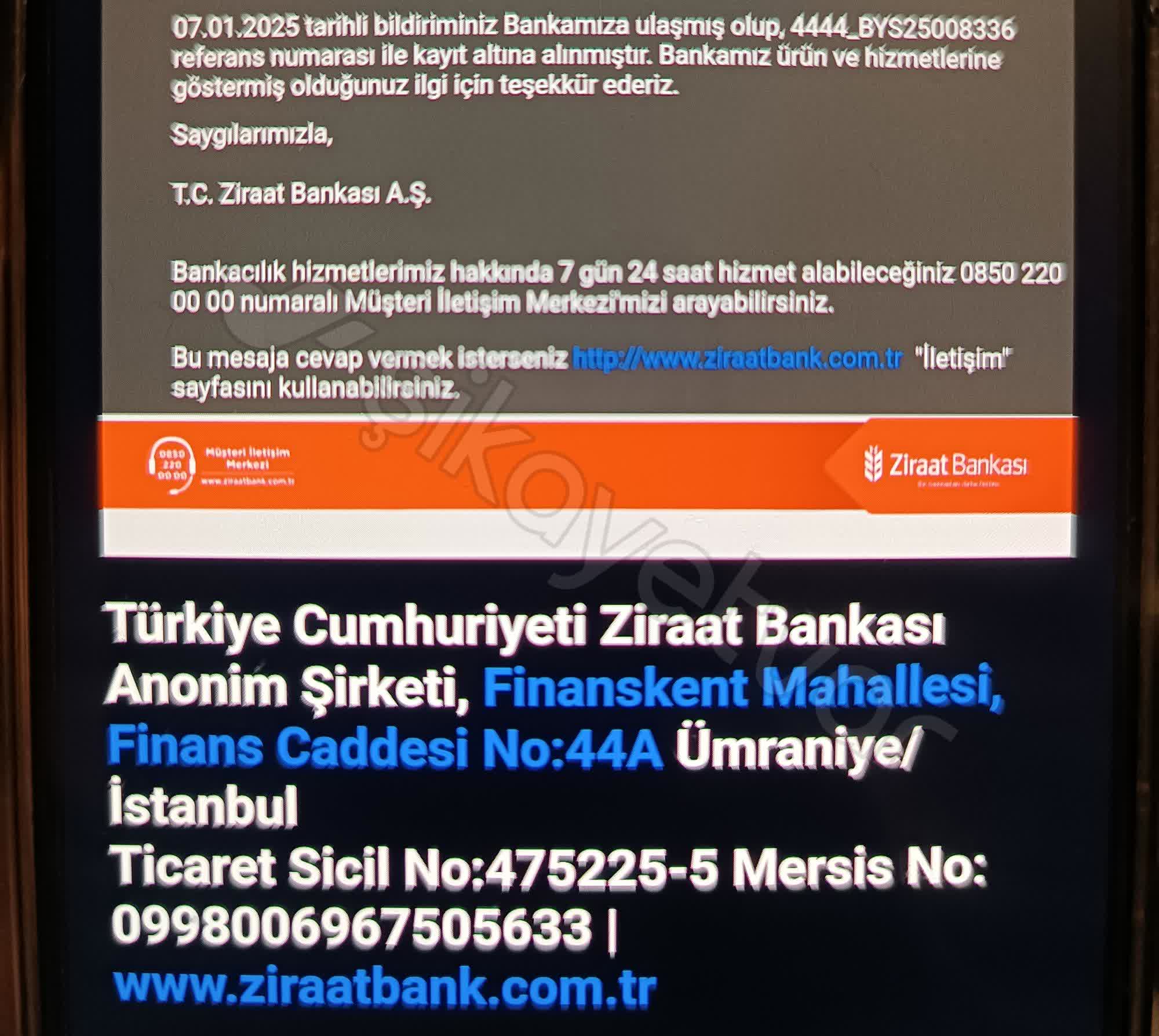 Ziraat Bankası İnternet Bankacılığı Hesabım Bloke Edildi Ve Geri Dönüş Yapılmadı - Şikayetvar