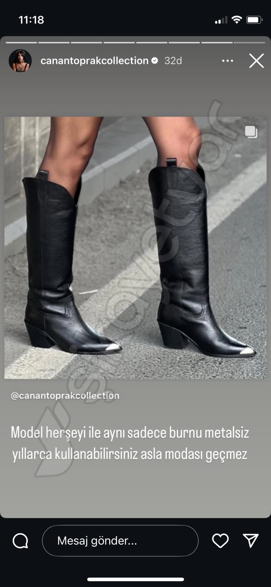 Canan&Toprak Collection Kaybolan Çizme Ve İade Sorunu - Şikayetvar