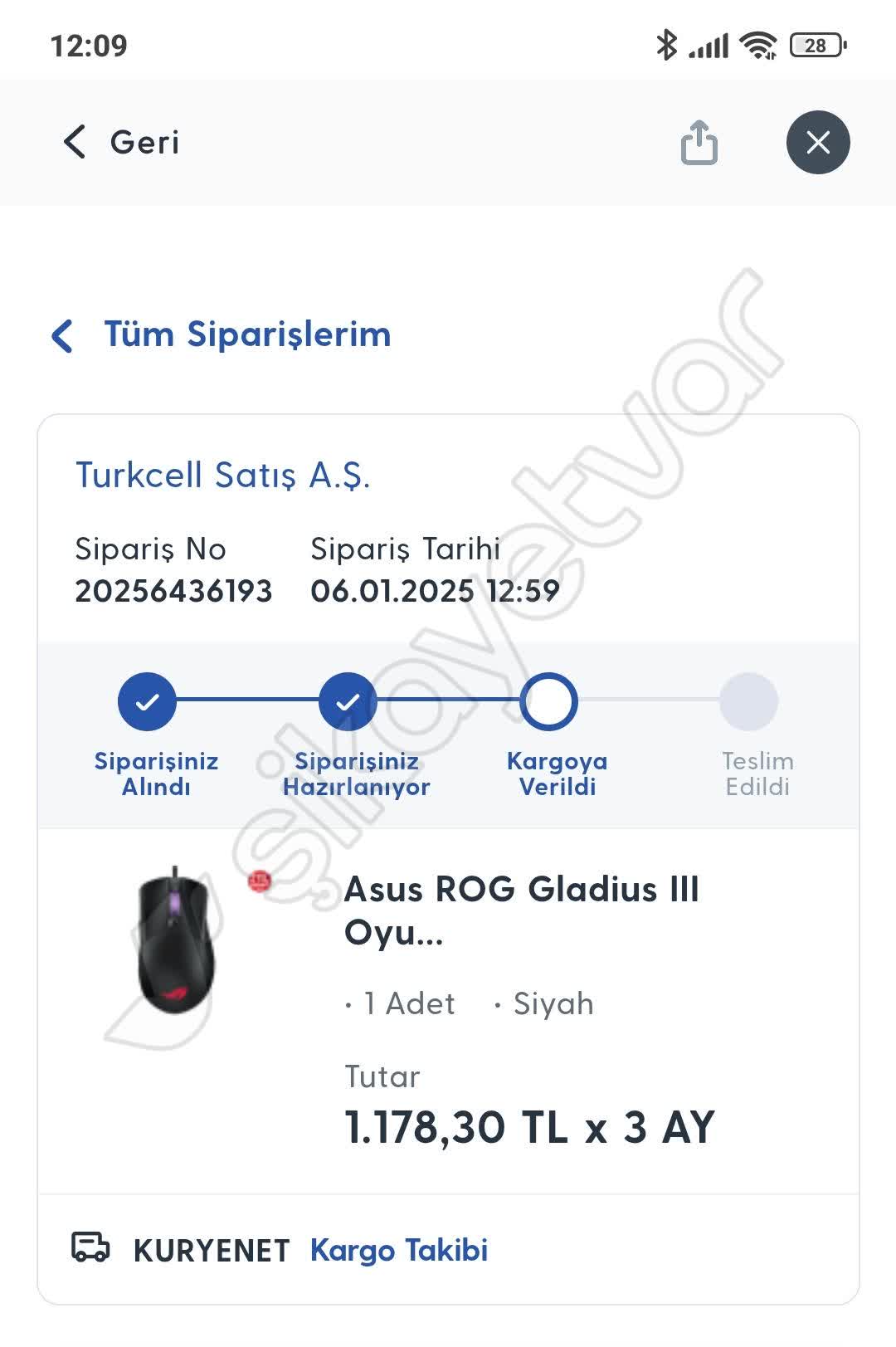 Kargom Nerede? Turkcell Pasaj Mağduriyeti - Şikayetvar