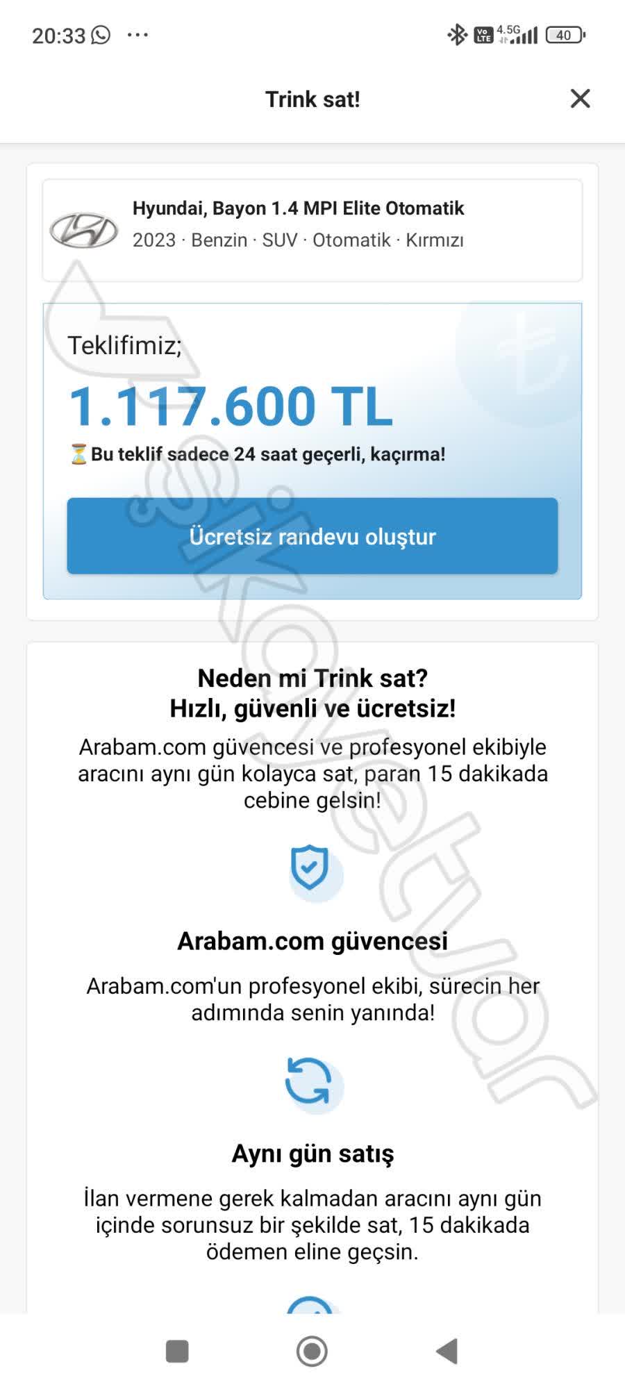 arabam.com Trink Sat Uygulamasıyla Yanıltıcı Fiyatlandırma Deneyimi ...
