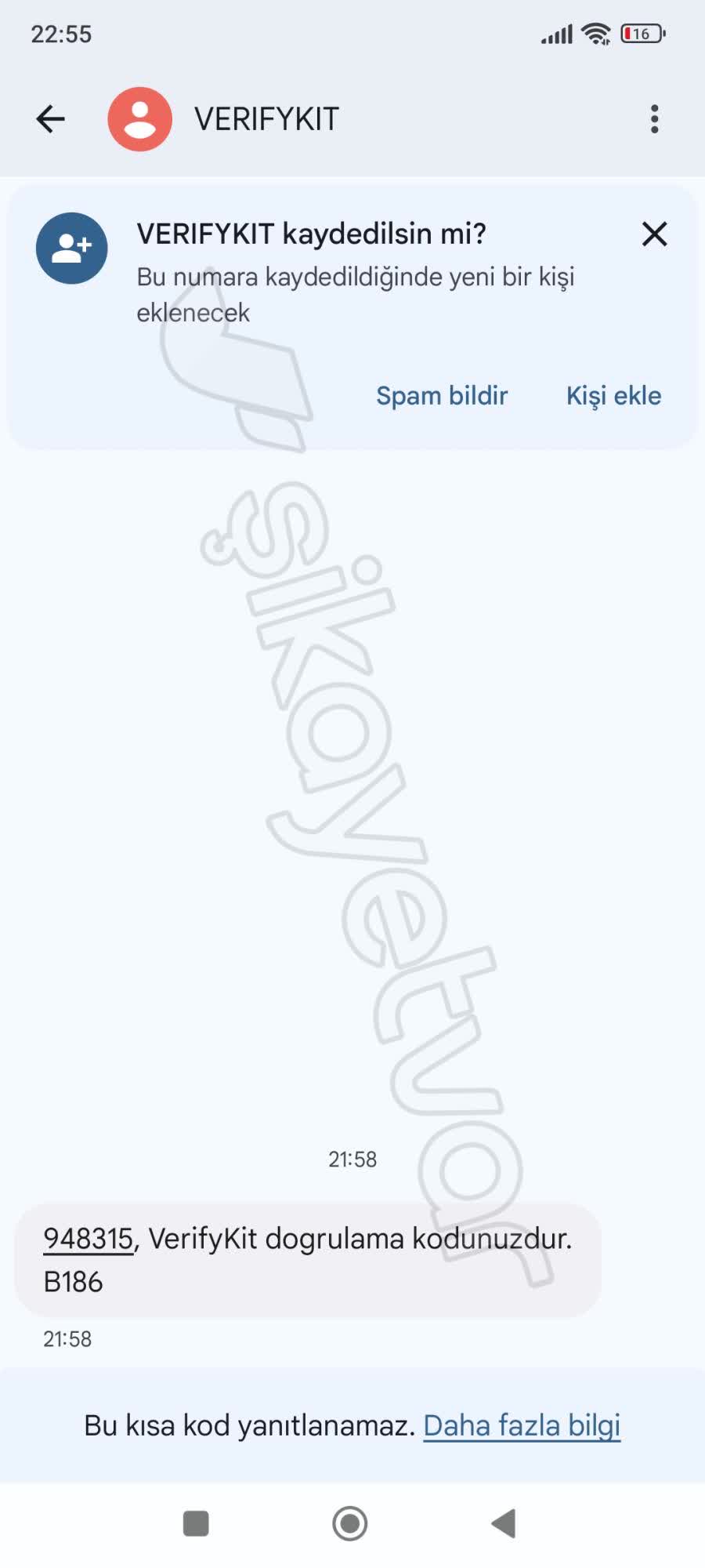 Verifykit Bilinmeyen Doğrulama Kodu Ve Veri Güvenliği Endişesi - Şikayetvar