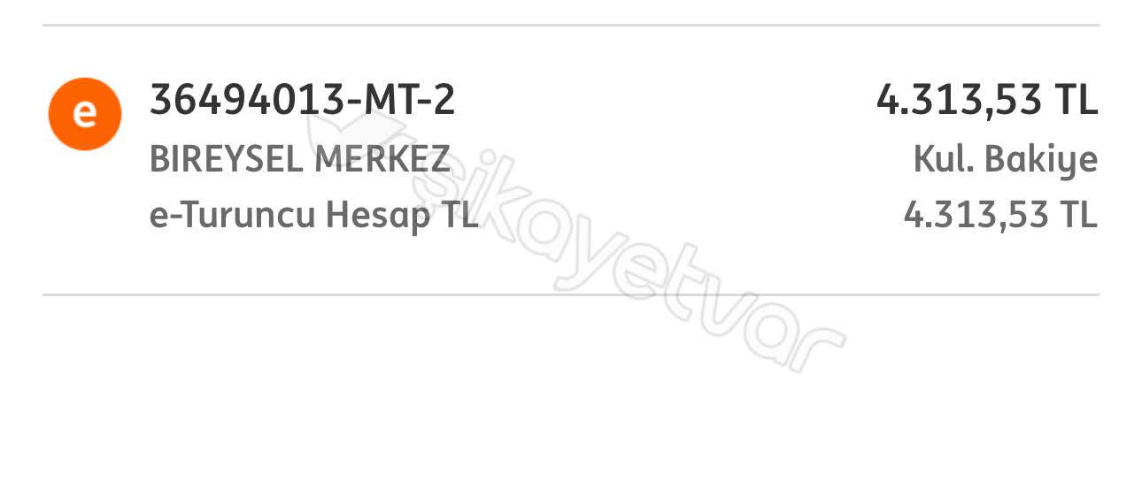 ING ING Bankası Hesap Blokesi Ve Müşteri Mağduriyeti - Şikayetvar