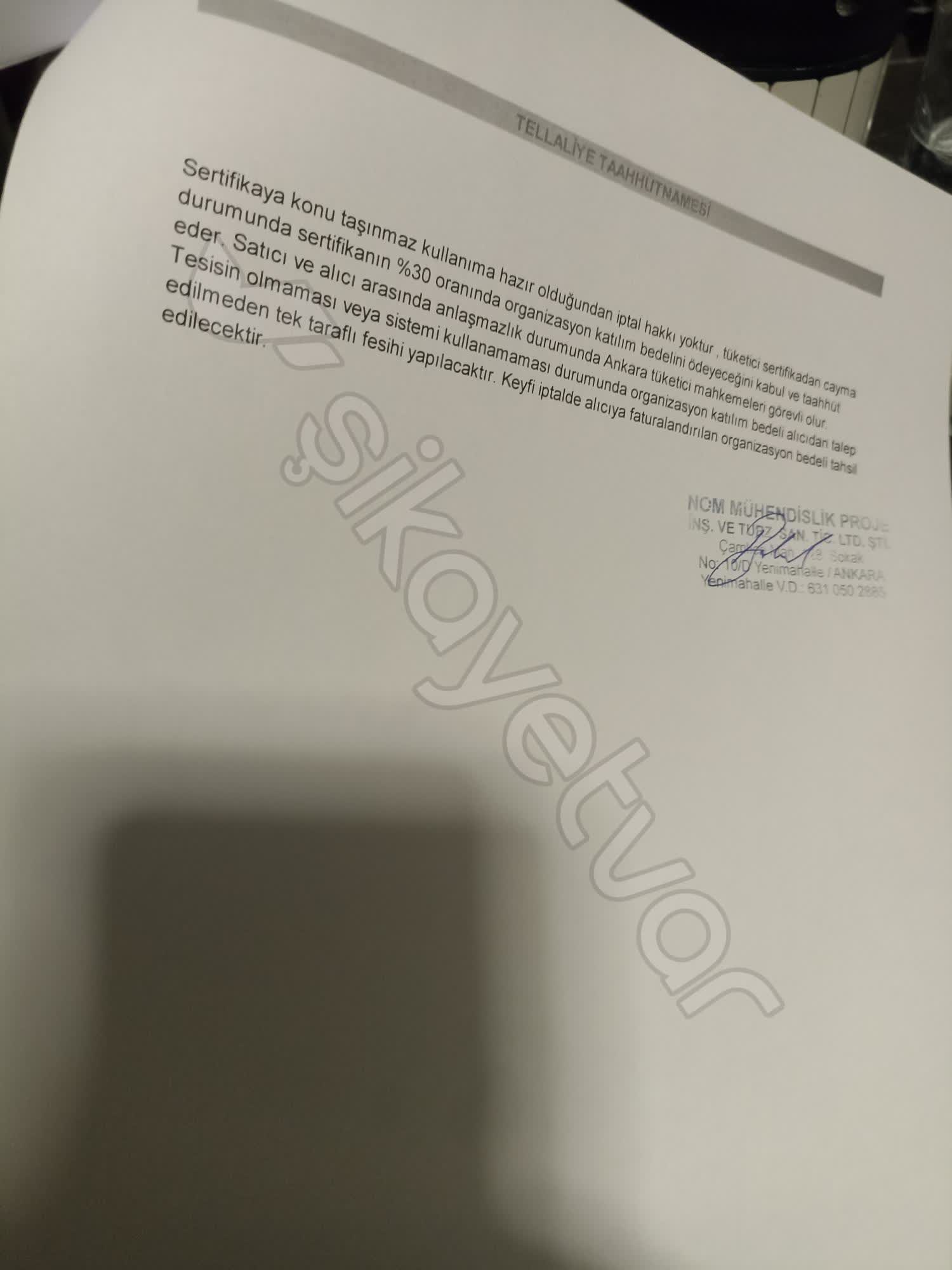 Akropol Termal (Beypazarı) Kullanılmayan Tatil Paketi İçin Haksız Cayma ...