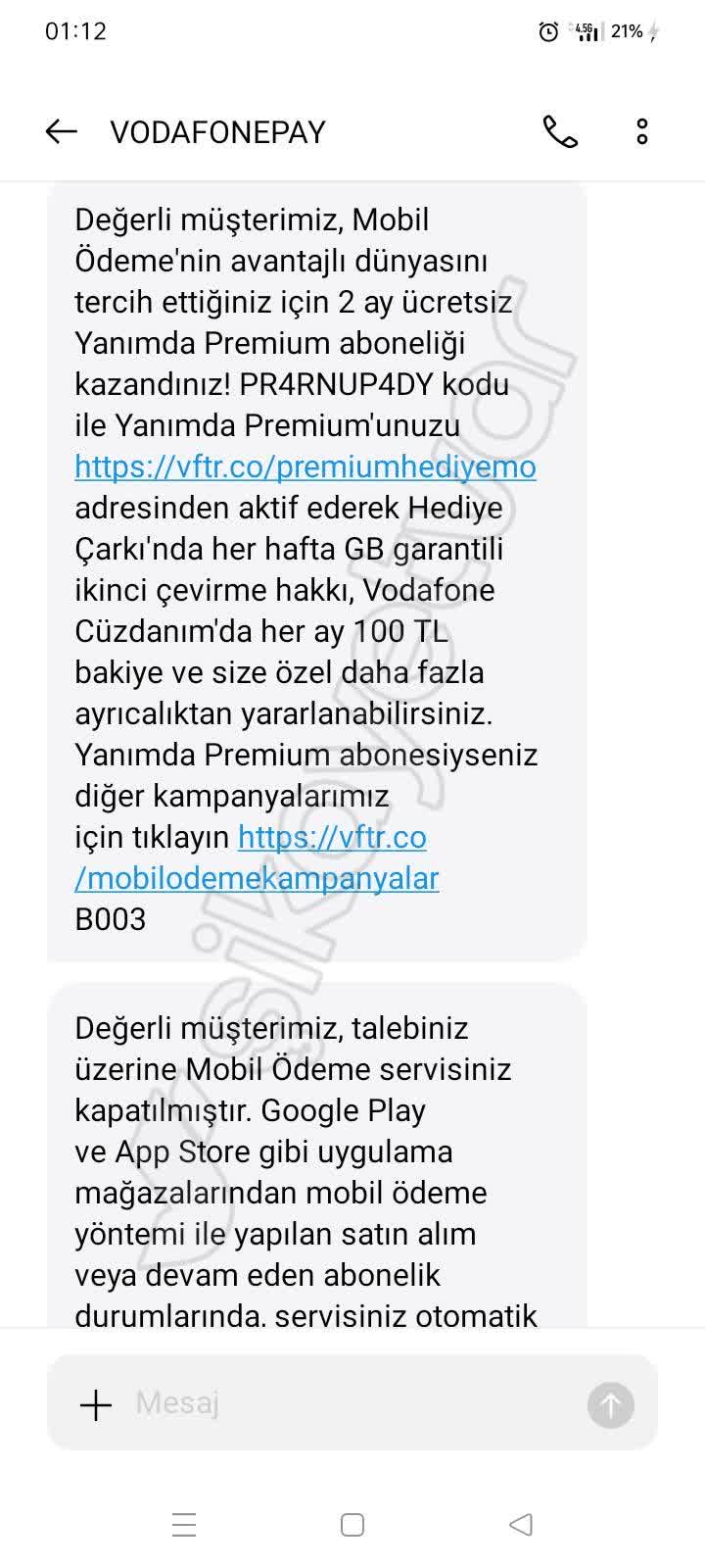 Vodafone Yanlışlıkla Üyelik Ve Fatura Şoku - Şikayetvar