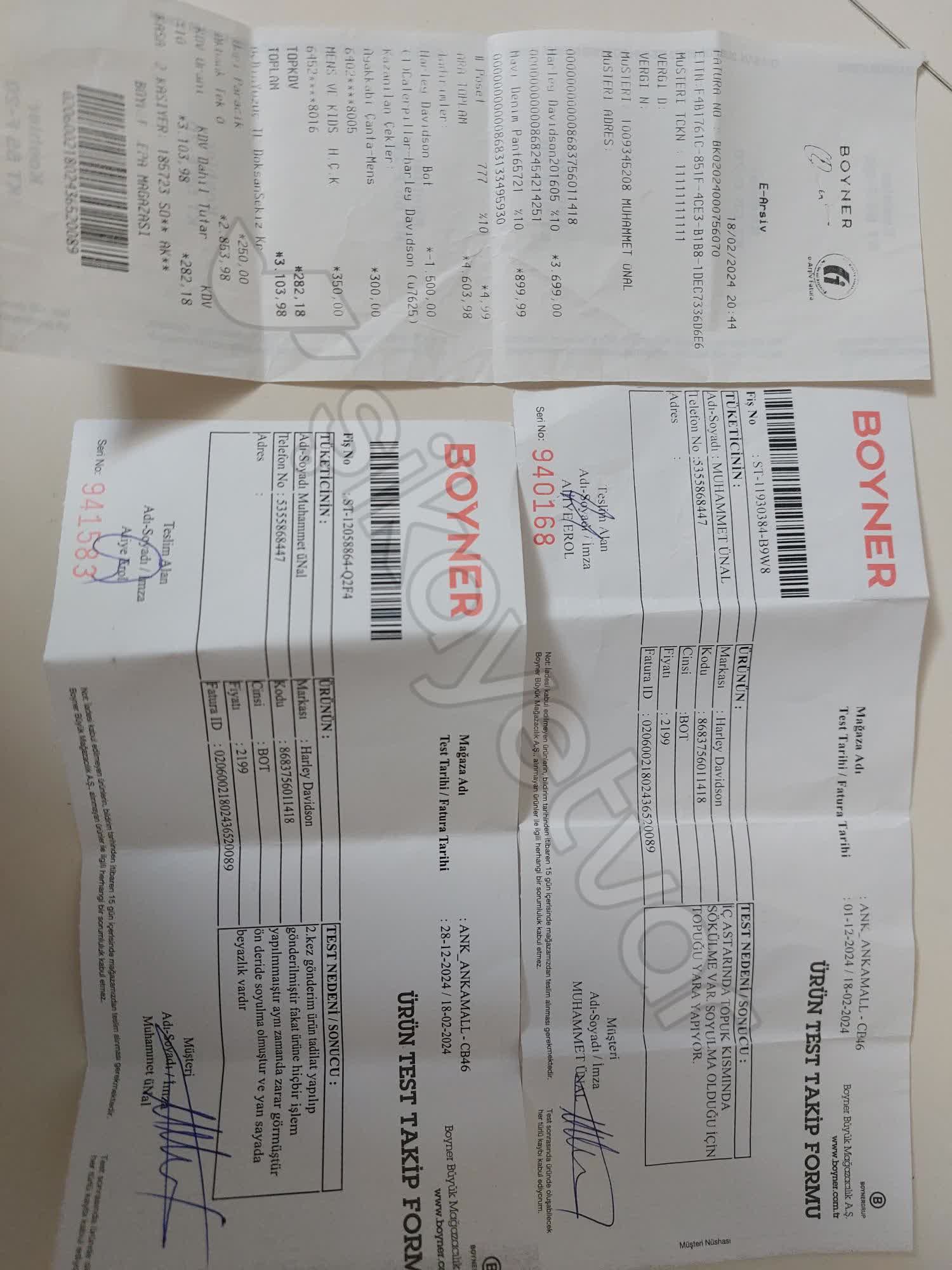 Harley Davidson Botun Kalitesizliği Ve Boyner'in Yetersiz Müşteri ...