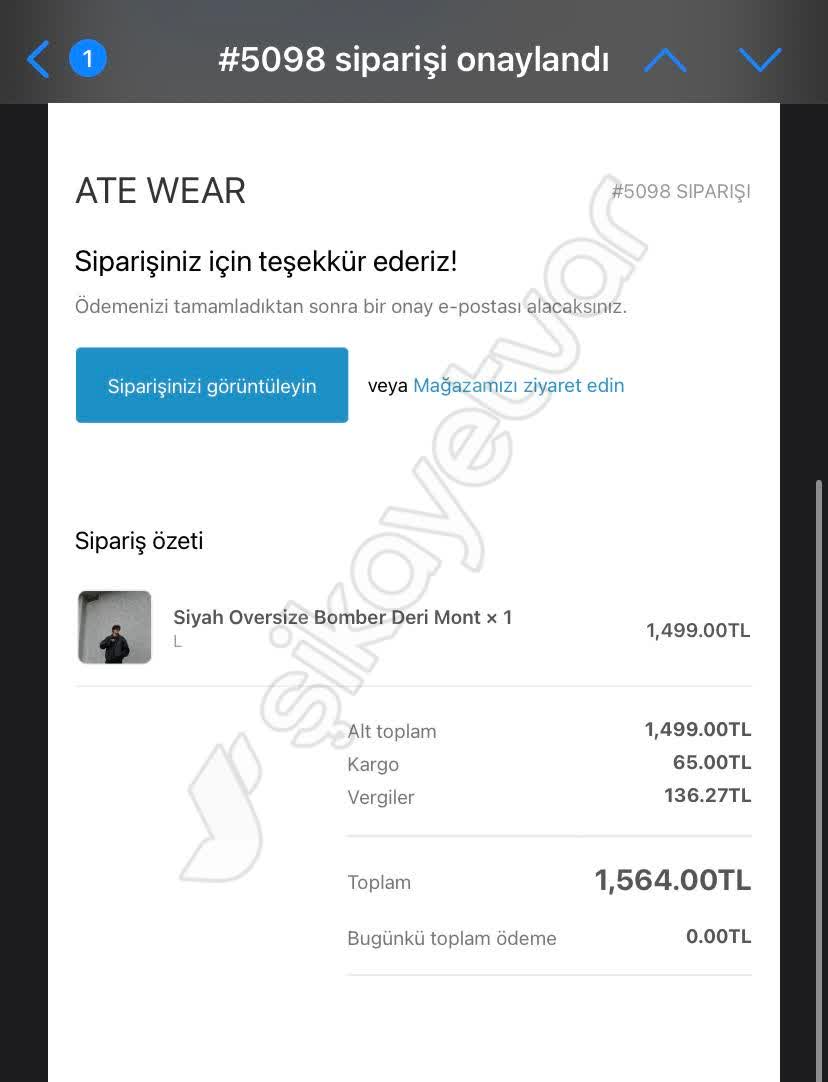 Ate Wear Siparişim Neden Hala Gönderilmedi? - Şikayetvar