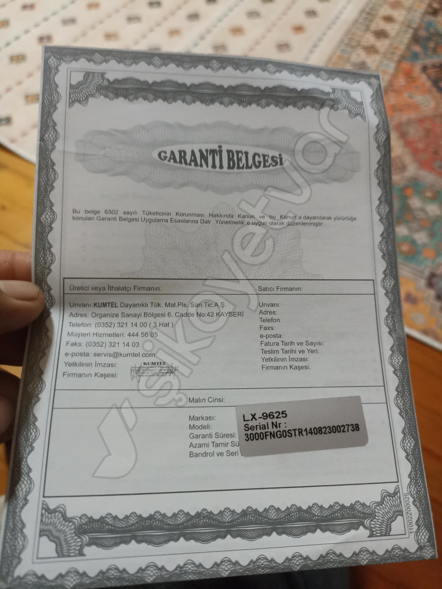 Yetkili Servis Sorunu: Kumtel Fırın Tamiri İçin Bekleyiş - Şikayetvar