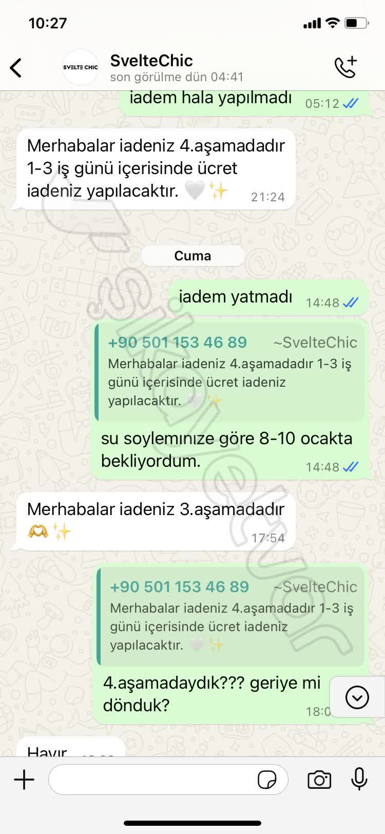 Svelte Chic Alışverişi Kabusa Dönüştü - Şikayetvar
