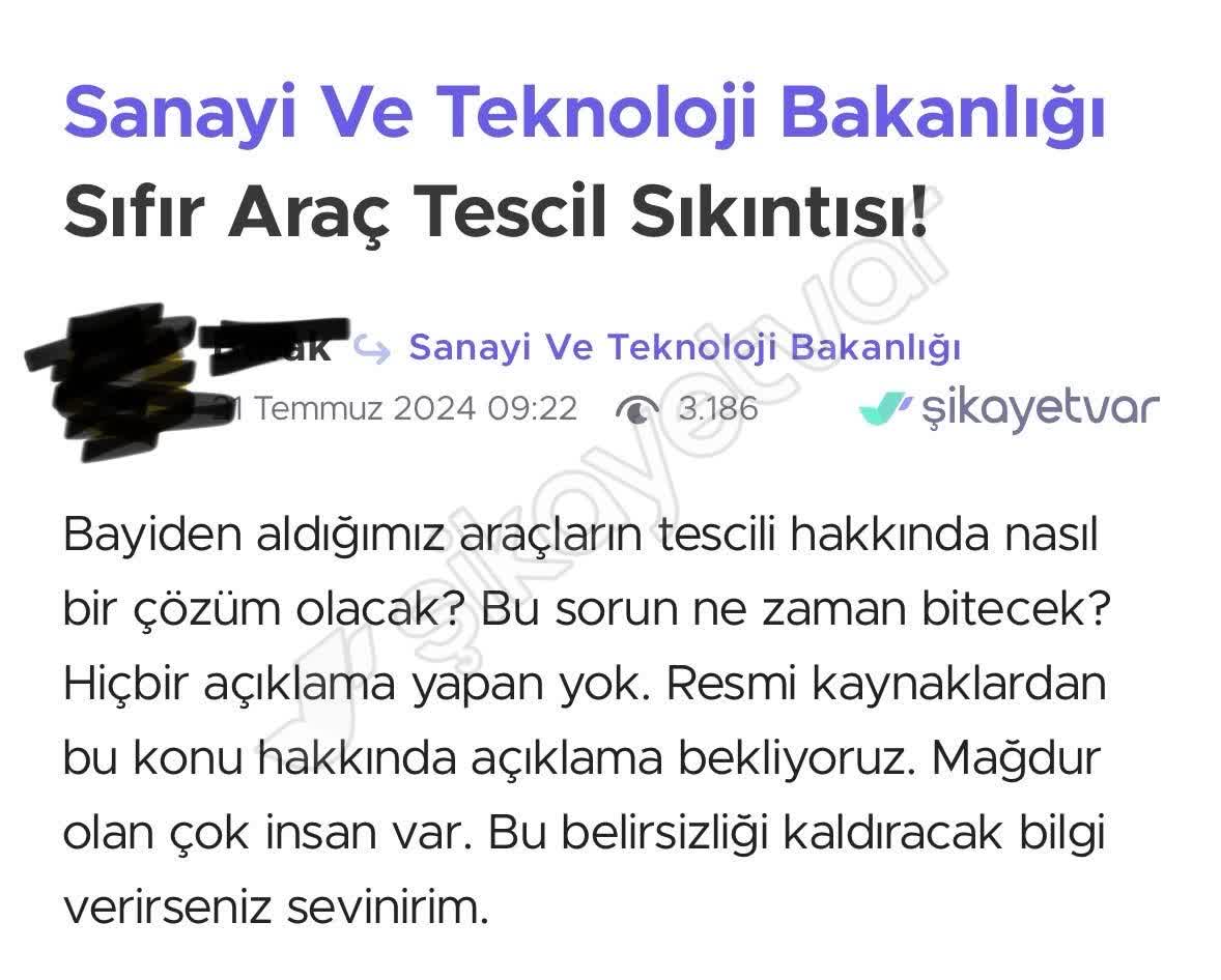 Sanayi ve Teknoloji Bakanlığı Artes Sistemi Mağduriyeti Ve ...