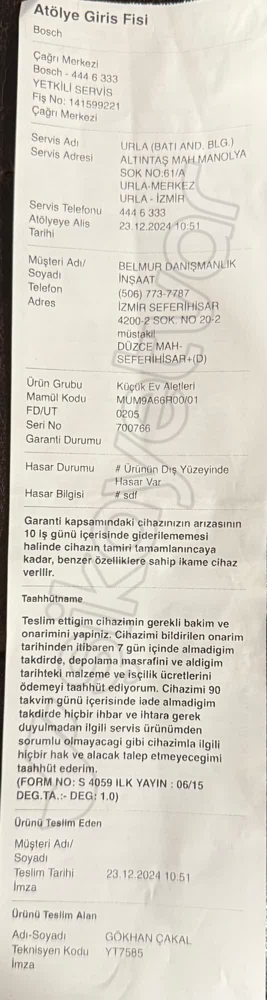 Bosch Mutfak Şefi Arızası: 33 Günlük Bekleyiş Ve İkame Cihaz Sorunu ...