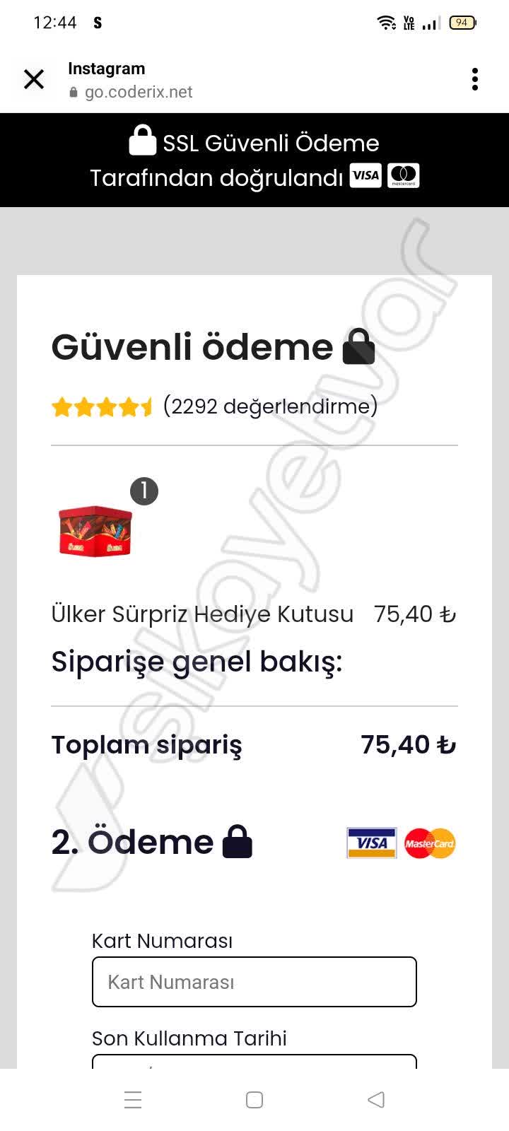 Sahte Web Sitesi Dolandırıcılığı Ülker Çikolata Kampanyası Güvenilir Mi ...