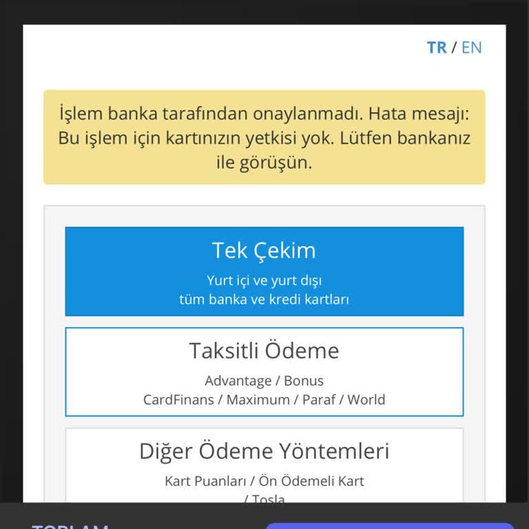 İninal Kart İle Oyun İçi Para Satın Alma Sorunu - Şikayetvar